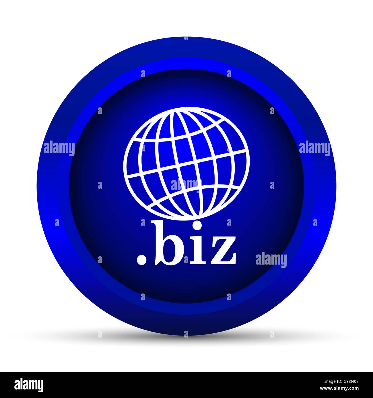 .biz icon. Internet button on white background Stock Photo - Alamy