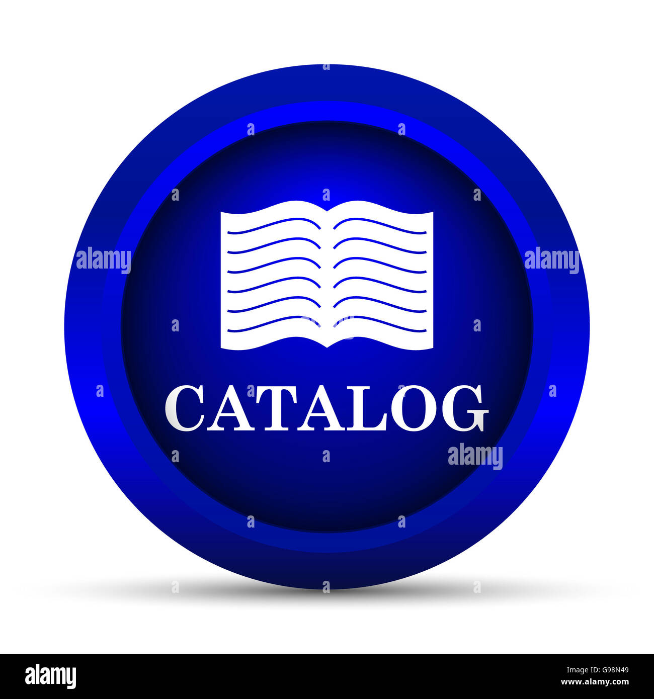 Catalog icon. Internet button on white background Stock Photo - Alamy
