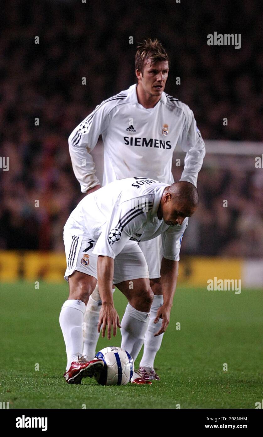 Roberto carlos david beckham hi-res stock photography and images - Alamy