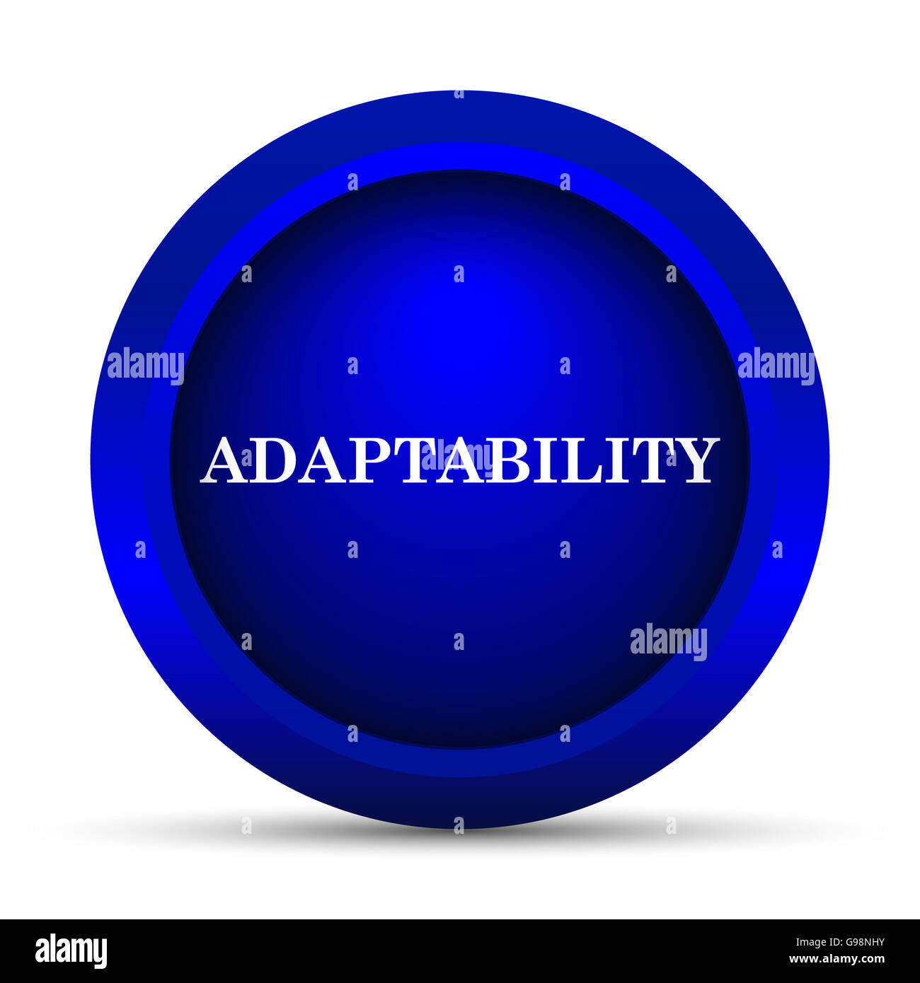 Adaptability icon. Internet button on white background Stock Photo - Alamy