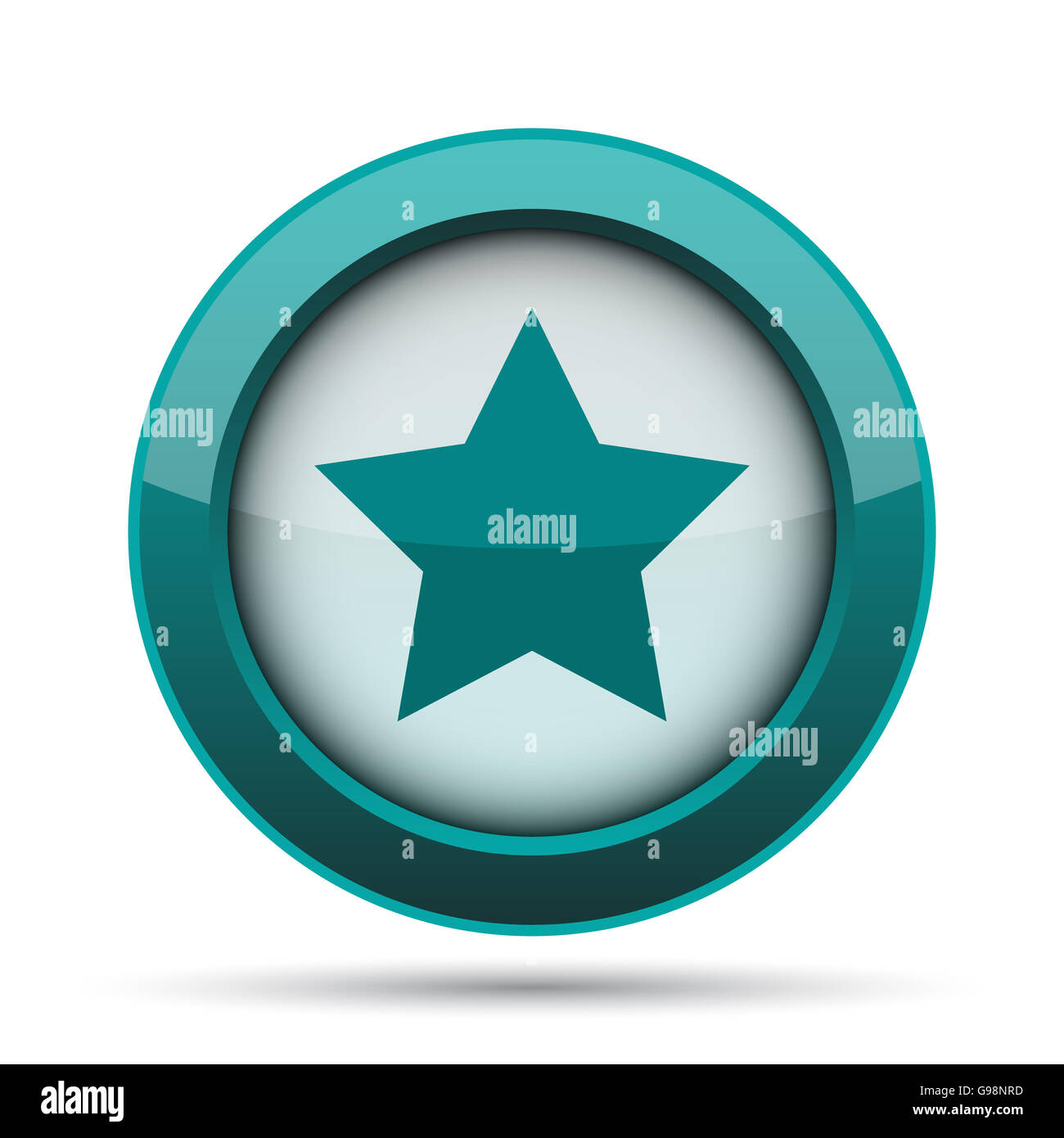 Favorite icon. Internet button on white background Stock Photo - Alamy