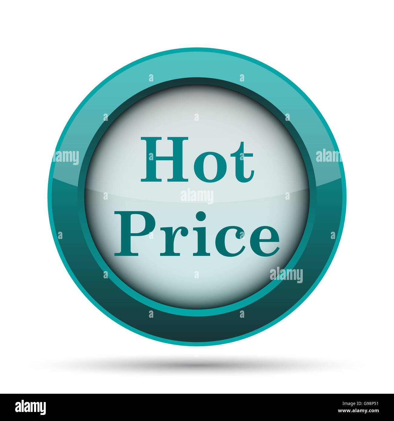 Hot price icon. Internet button on white background Stock Photo - Alamy