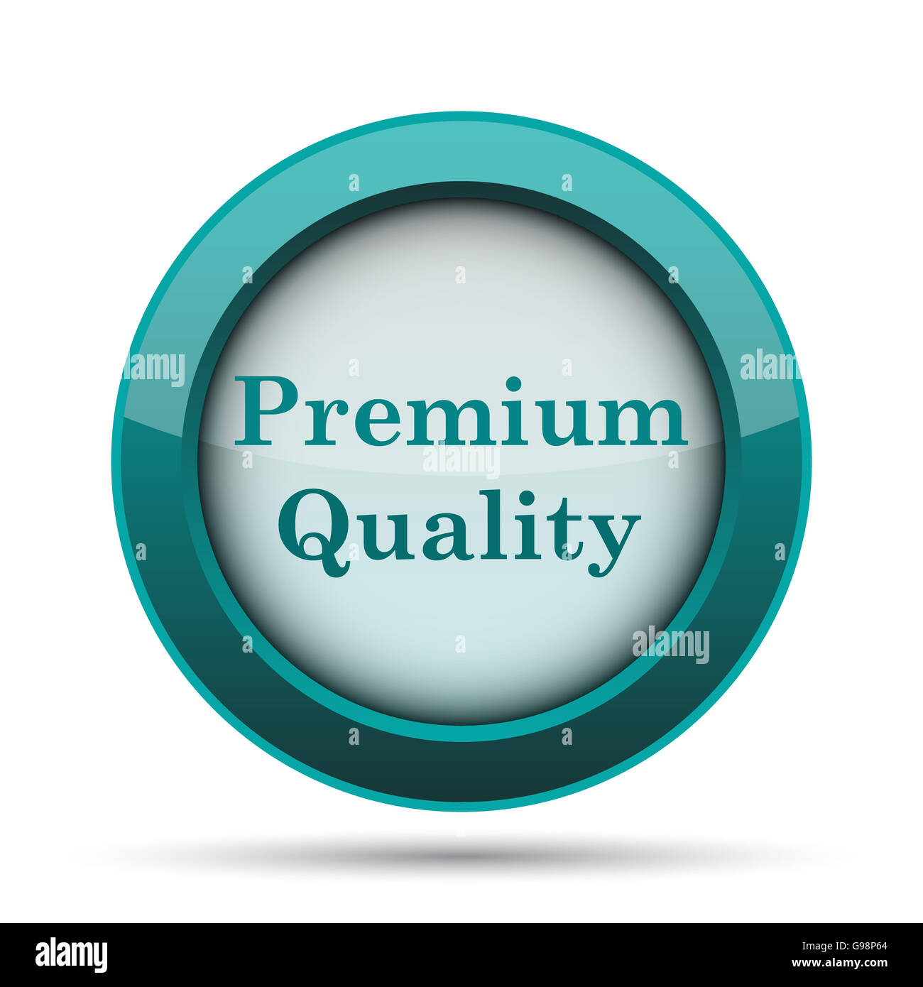 Premium quality icon. Internet button on white background Stock Photo ...