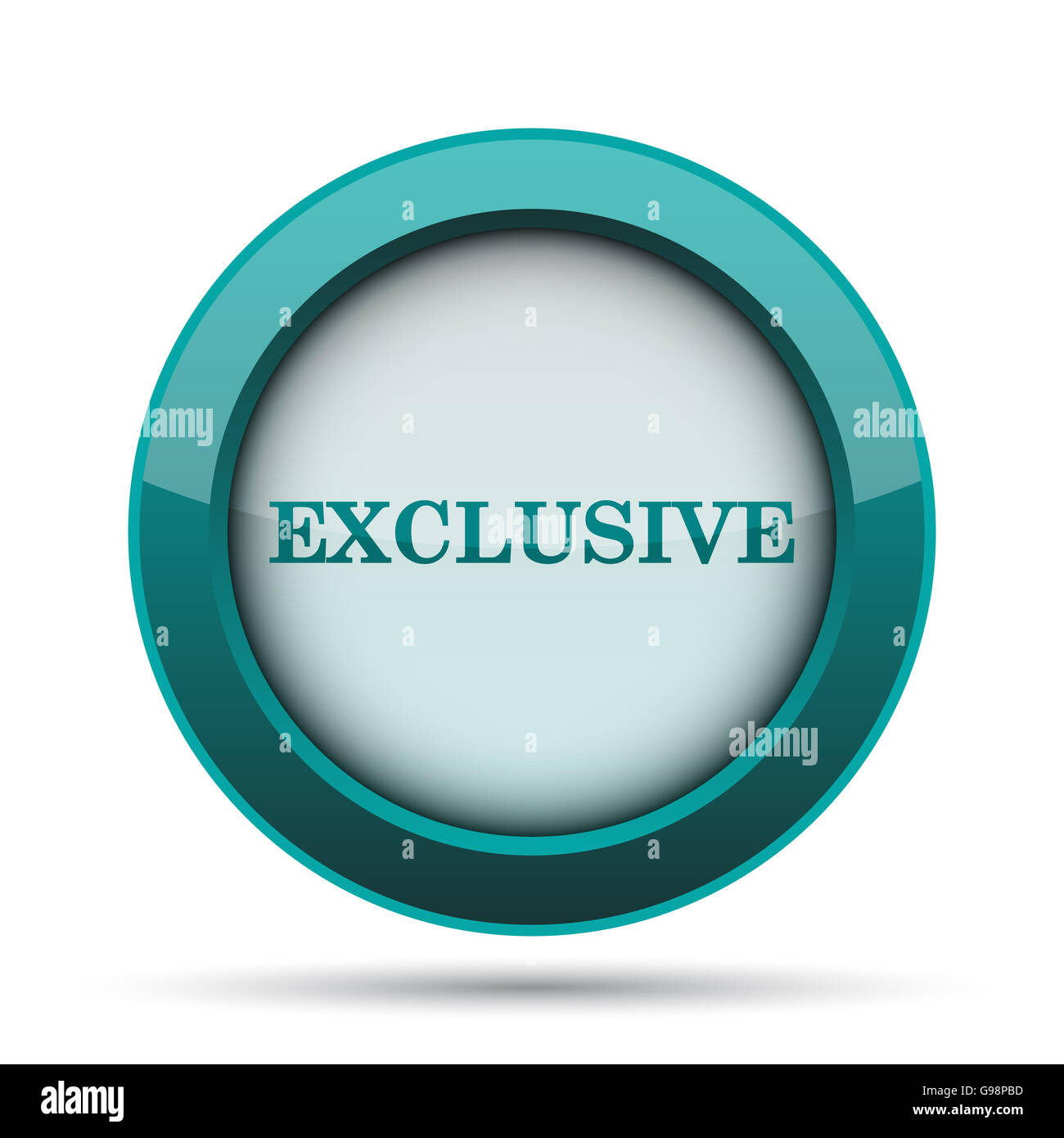 Exclusive icon. Internet button on white background Stock Photo - Alamy