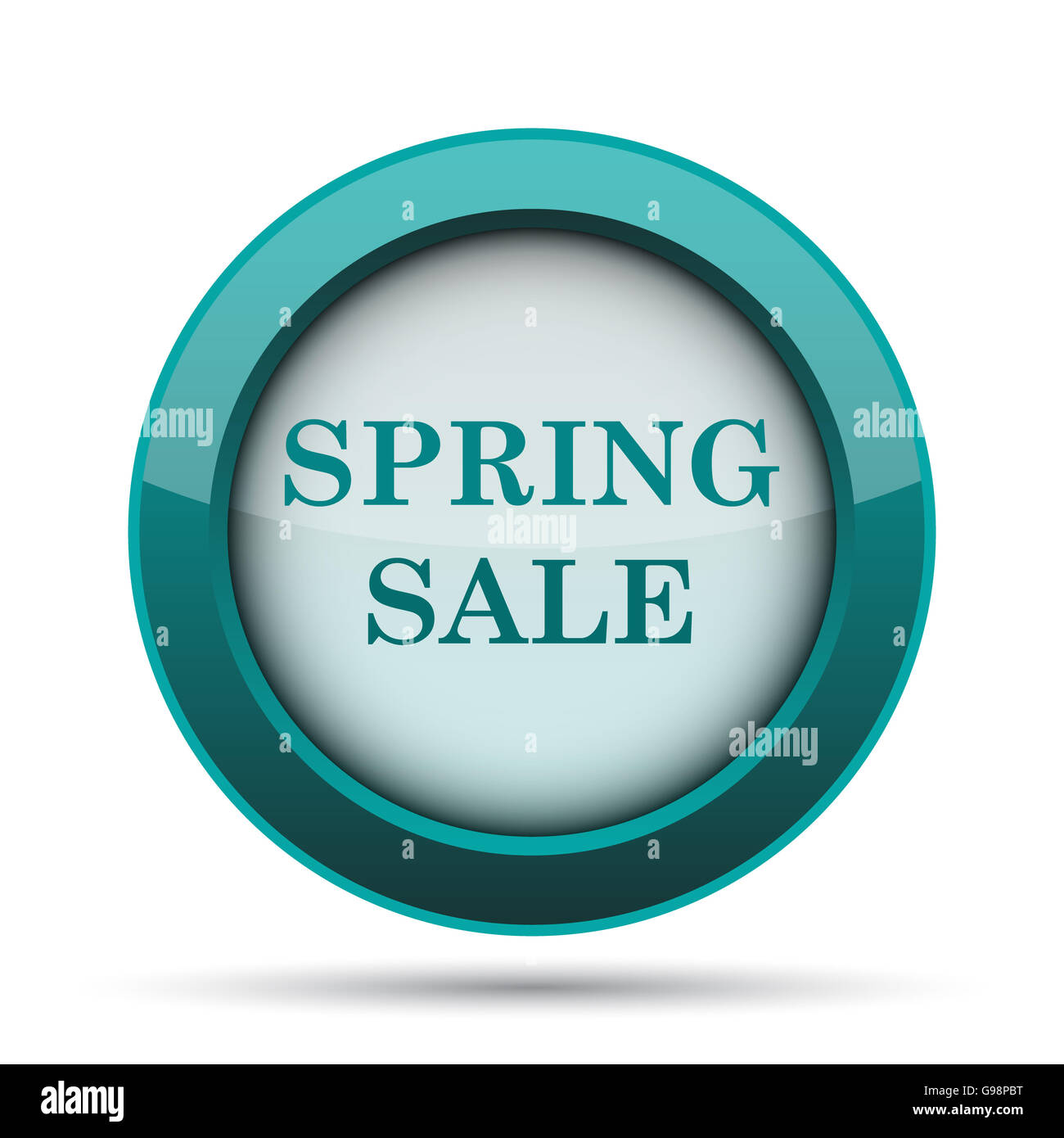 Spring sale icon. Internet button on white background Stock Photo - Alamy