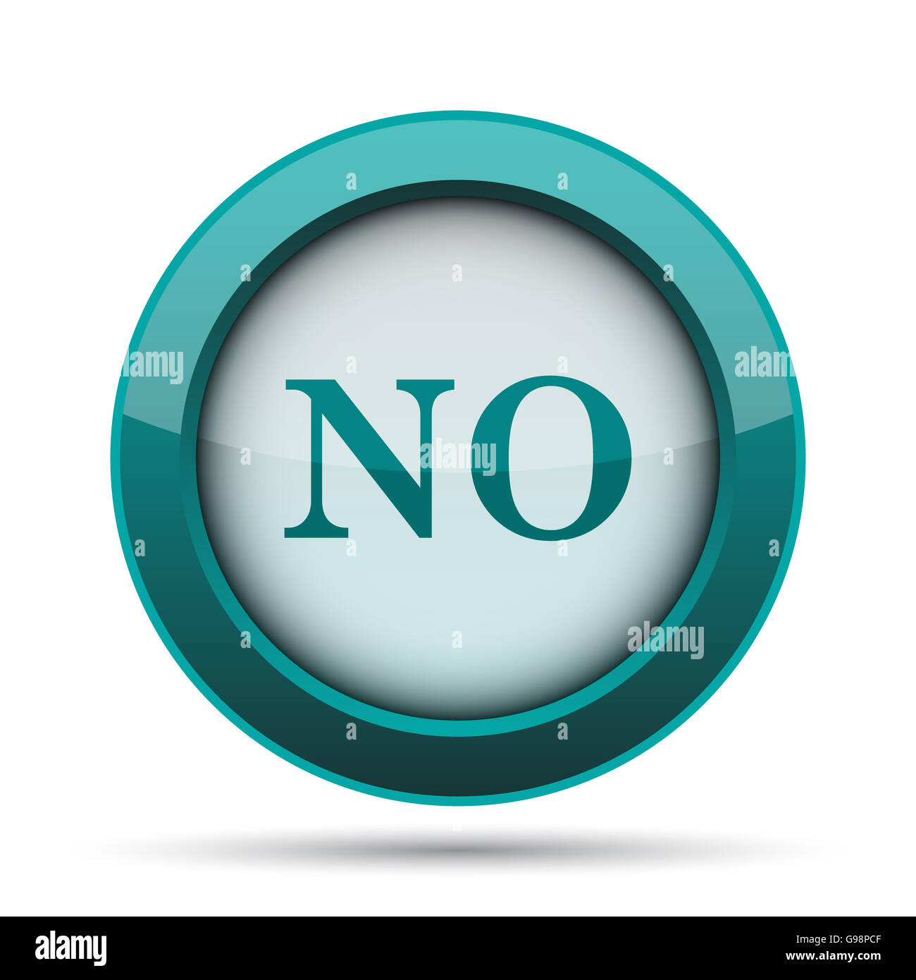 No icon. Internet button on white background Stock Photo - Alamy