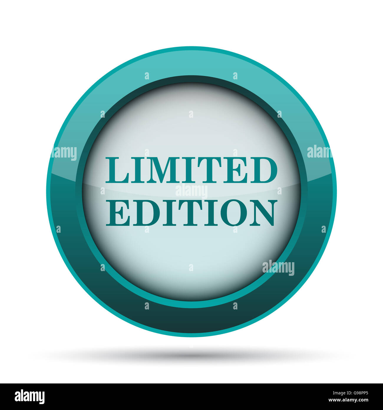 Limited edition icon. Internet button on white background Stock Photo ...