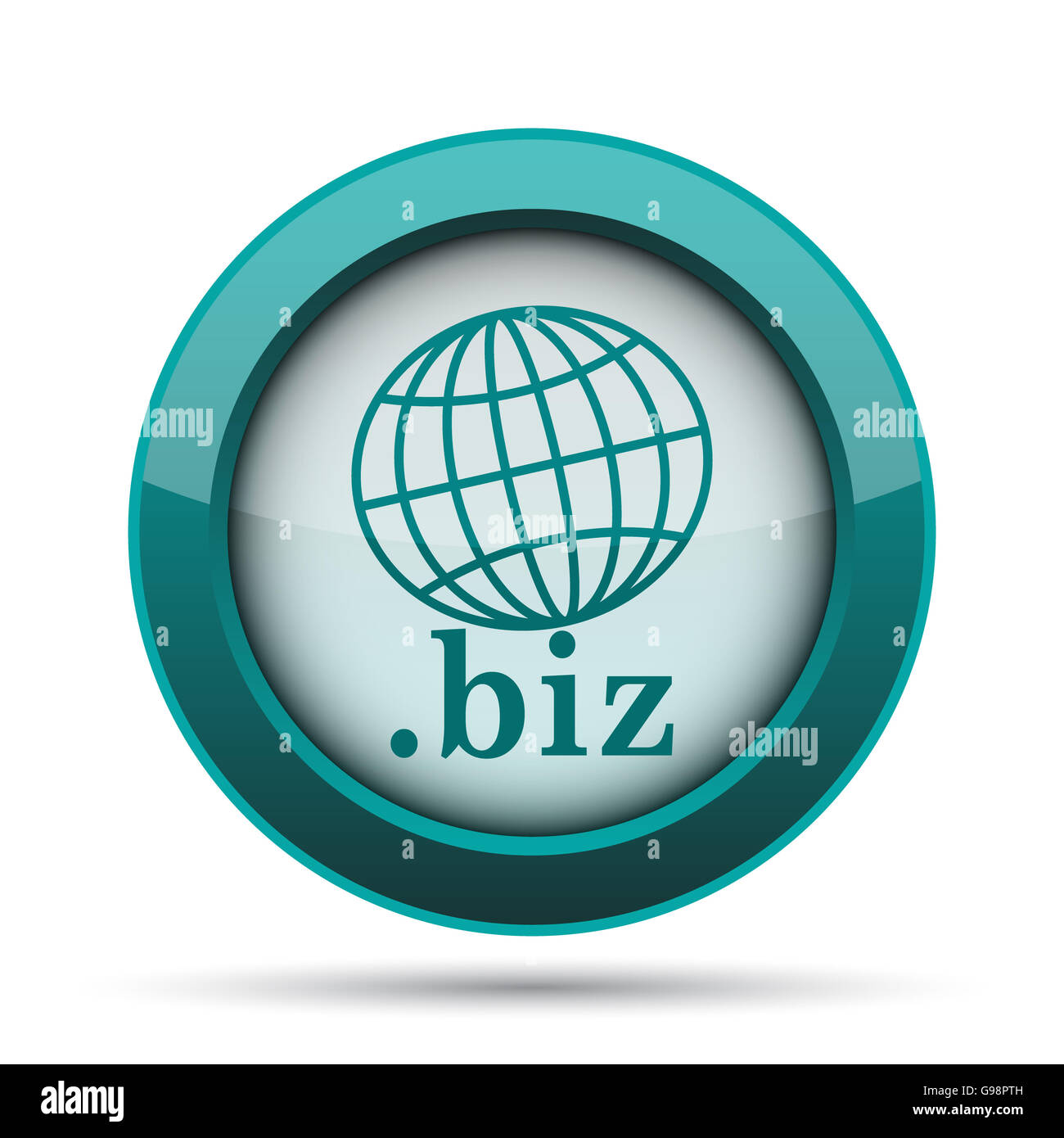 .biz icon. Internet button on white background Stock Photo - Alamy