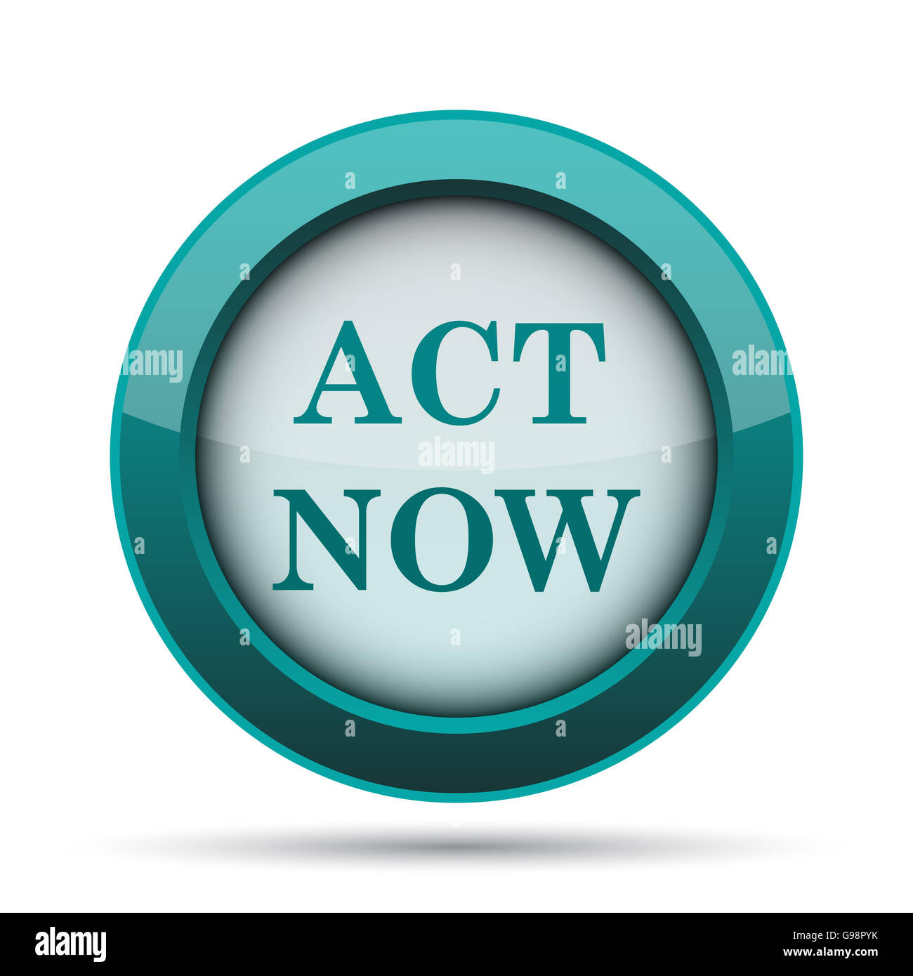 Take action button on computer Cut Out Stock Images & Pictures - Alamy