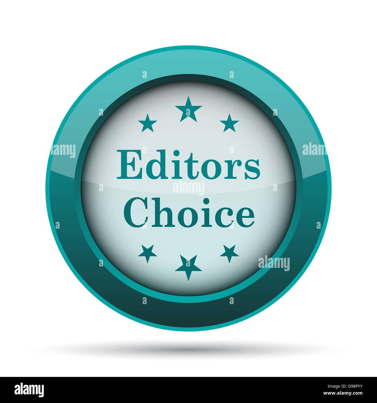 Editors choice icon. Internet button on white background Stock Photo ...