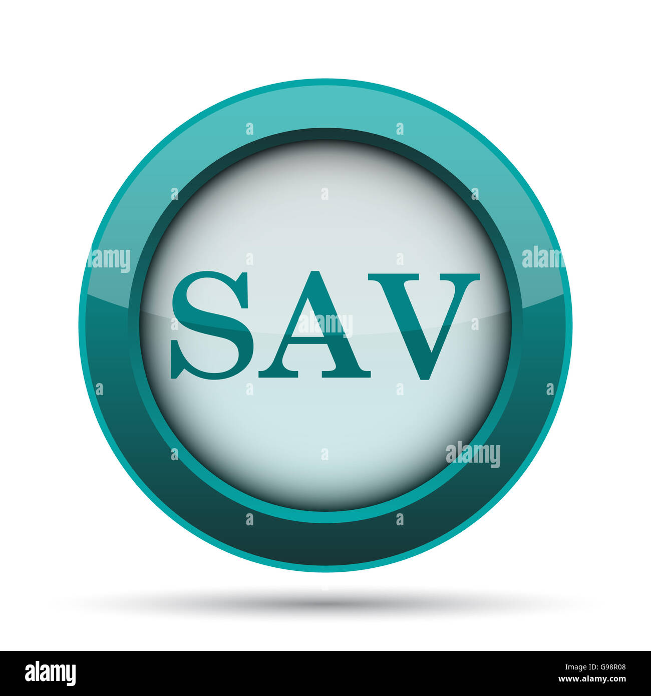 SAV icon. Internet button on white background Stock Photo - Alamy