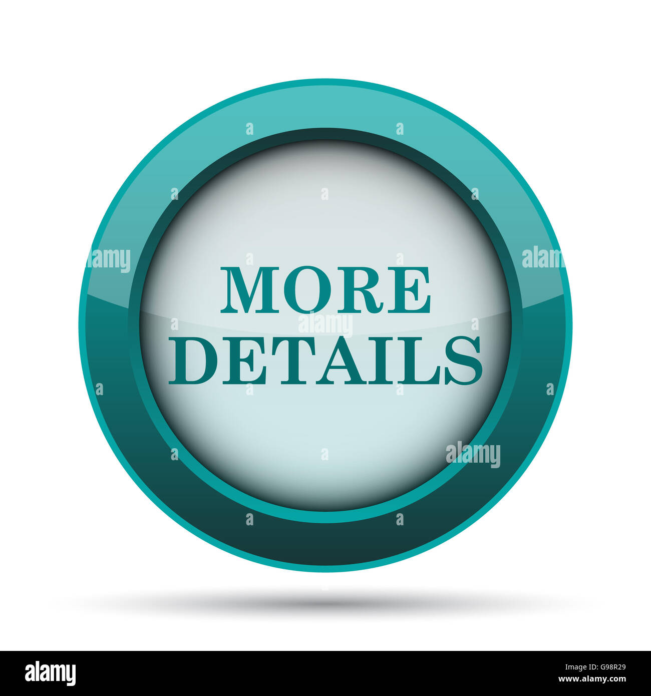More details icon. Internet button on white background Stock Photo - Alamy
