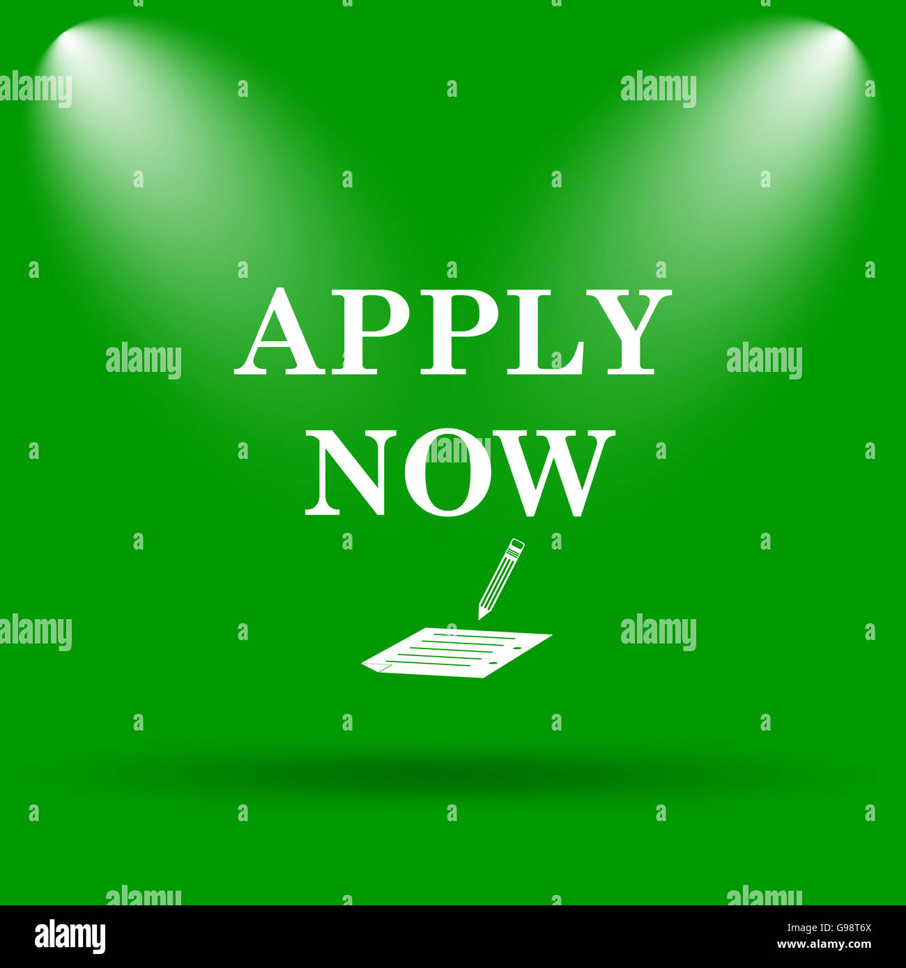 Green apply now button hi-res stock photography and images - Alamy