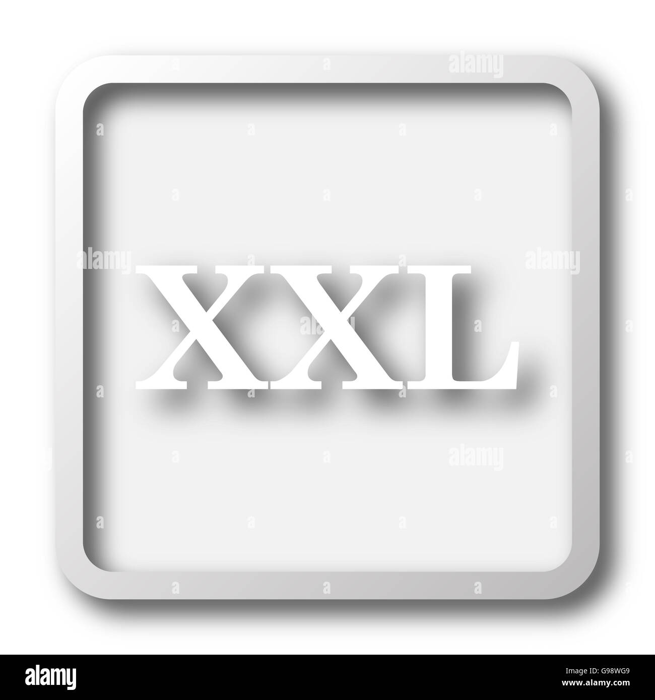 XXL icon. Internet button on white background Stock Photo - Alamy