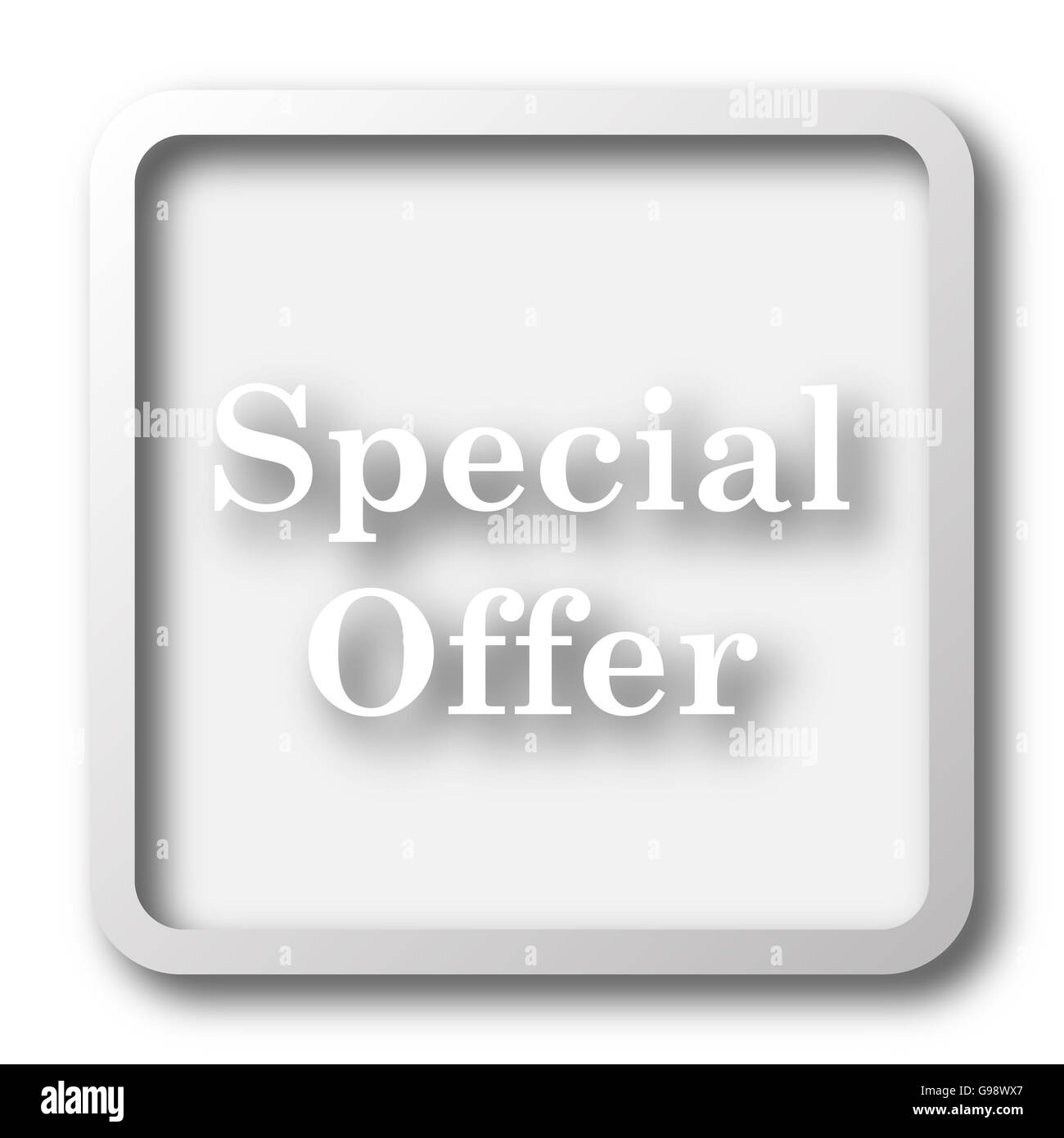 Special offer icon. Internet button on white background Stock Photo - Alamy