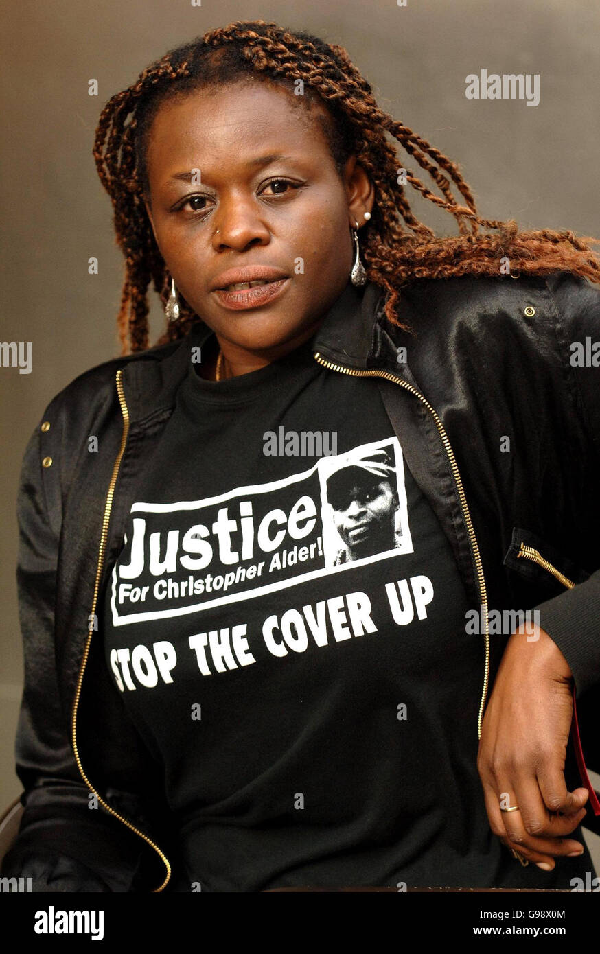 Janet Alder, sister of Christopher Alder, leaves the offices of the ...