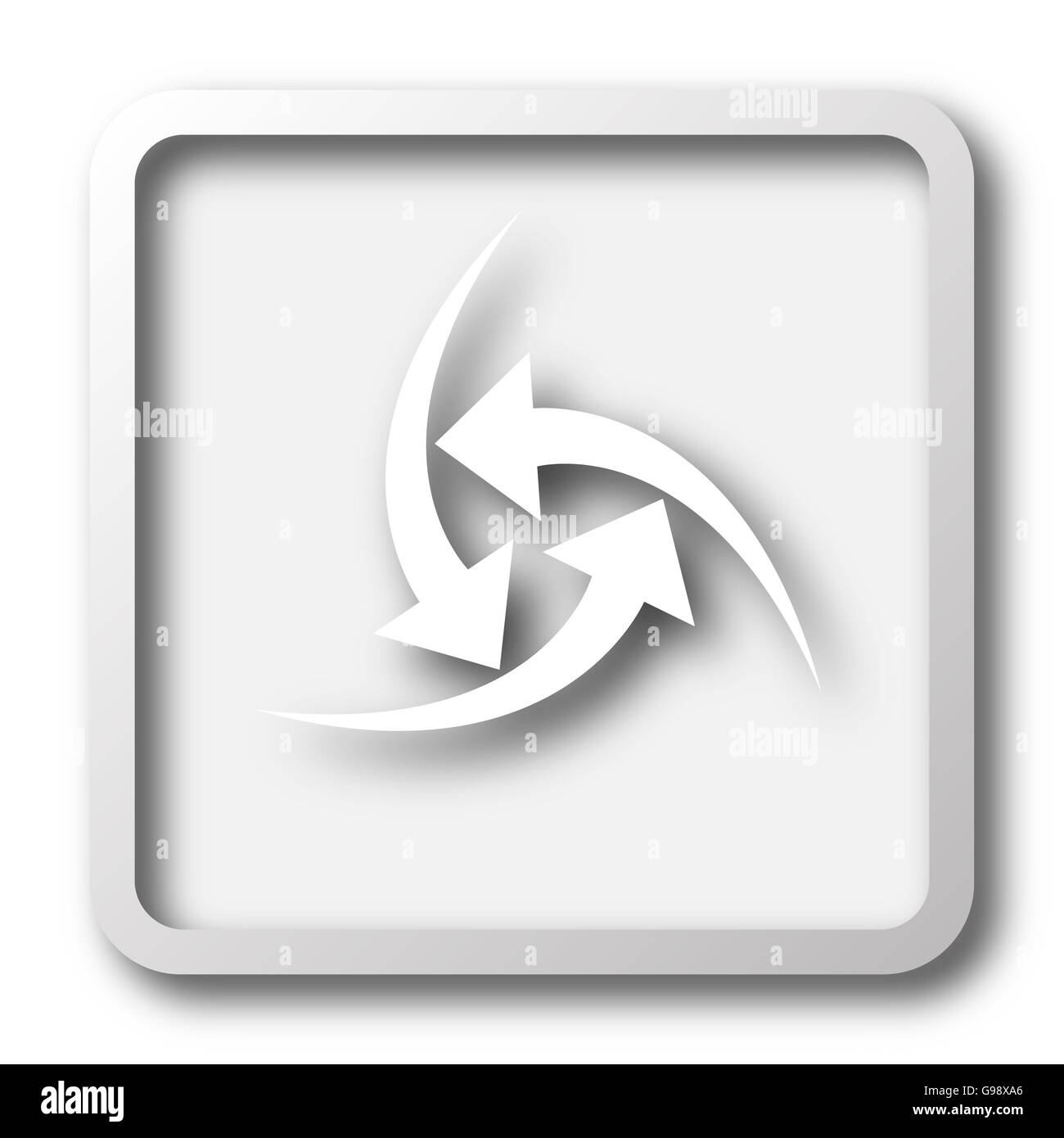 Change icon. Internet button on white background Stock Photo - Alamy