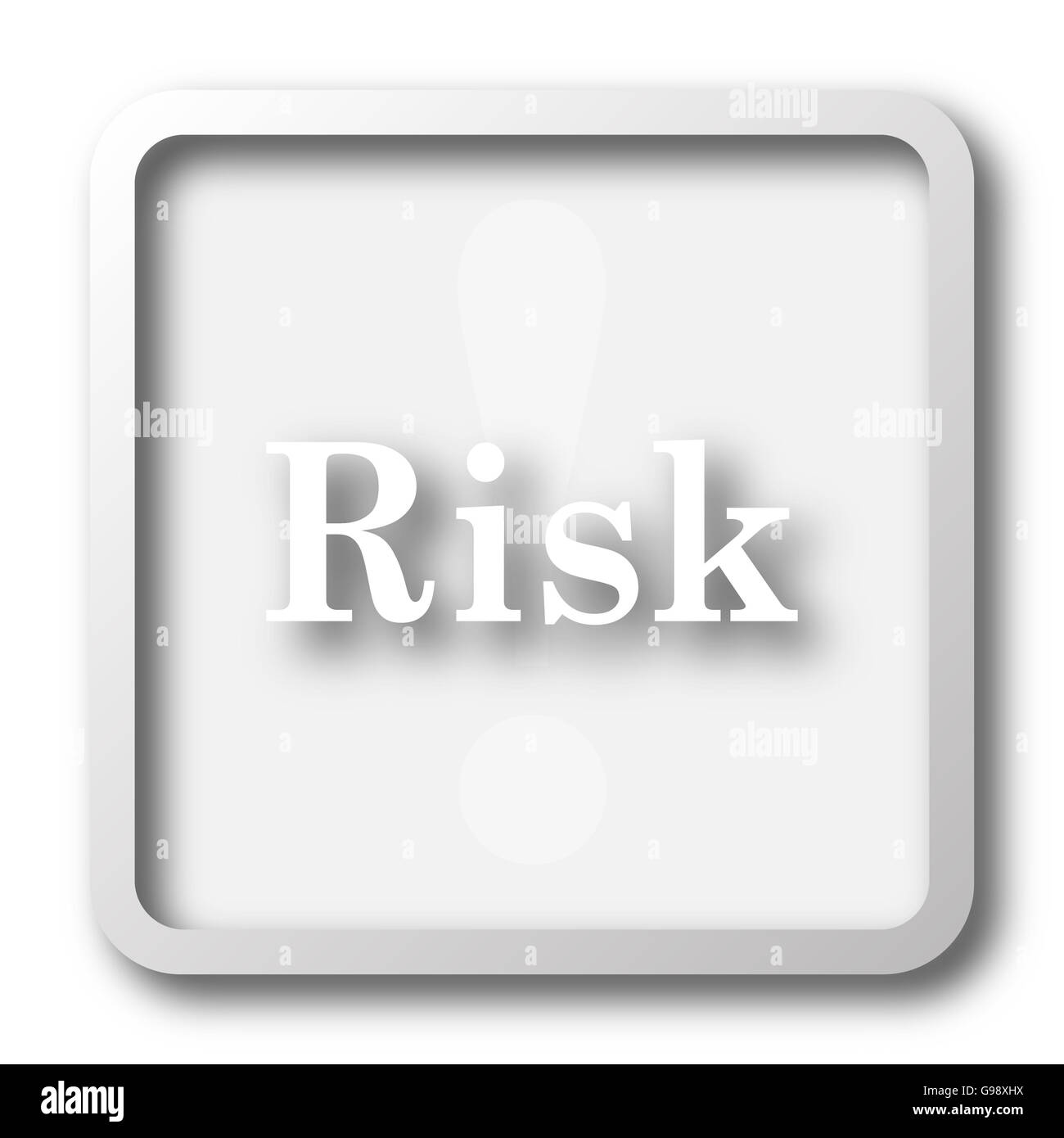 Risk management icon internet button Cut Out Stock Images & Pictures ...