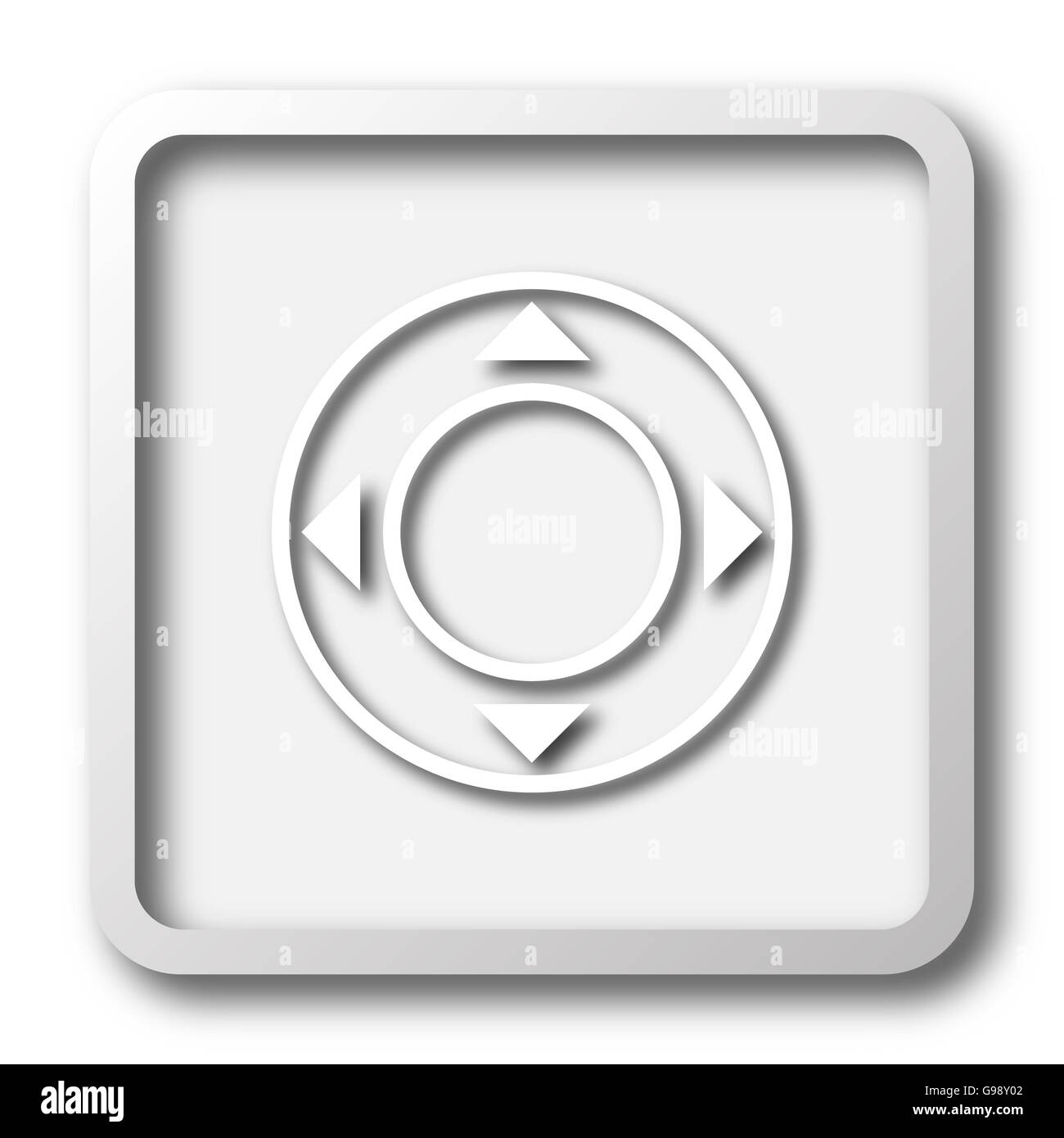 Joystick icon. Internet button on white background Stock Photo - Alamy