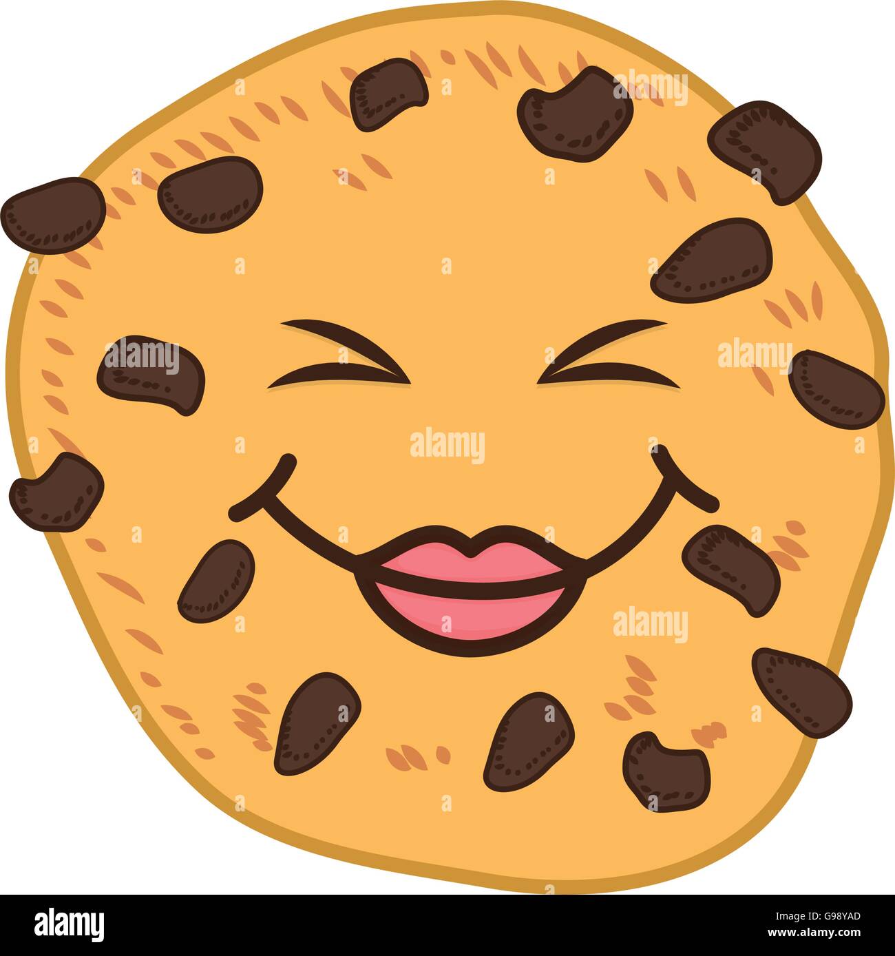 Cookie cartoon icon. Bakery design. Vector graphic Stock Vector Image ...