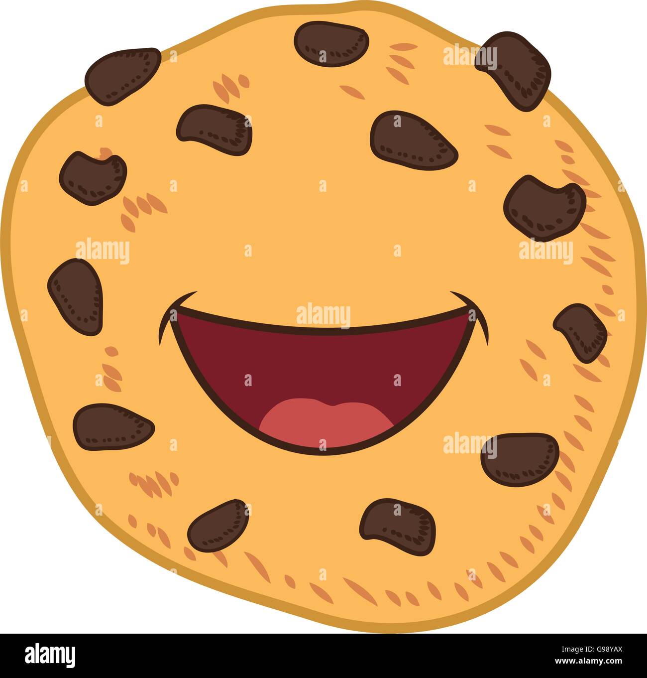 Cookie cartoon icon. Bakery design. Vector graphic Stock Vector Image ...