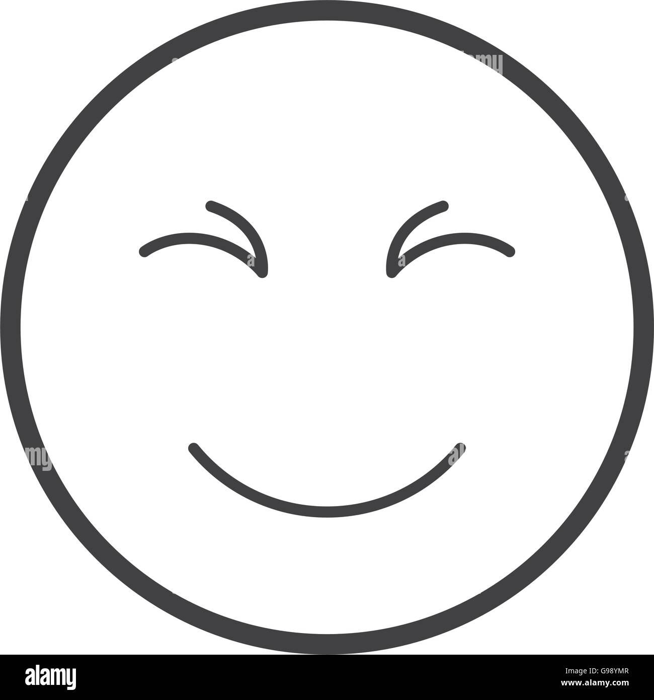 Cartoon face icon. Circle design. Vector graphic Stock Vector Image ...