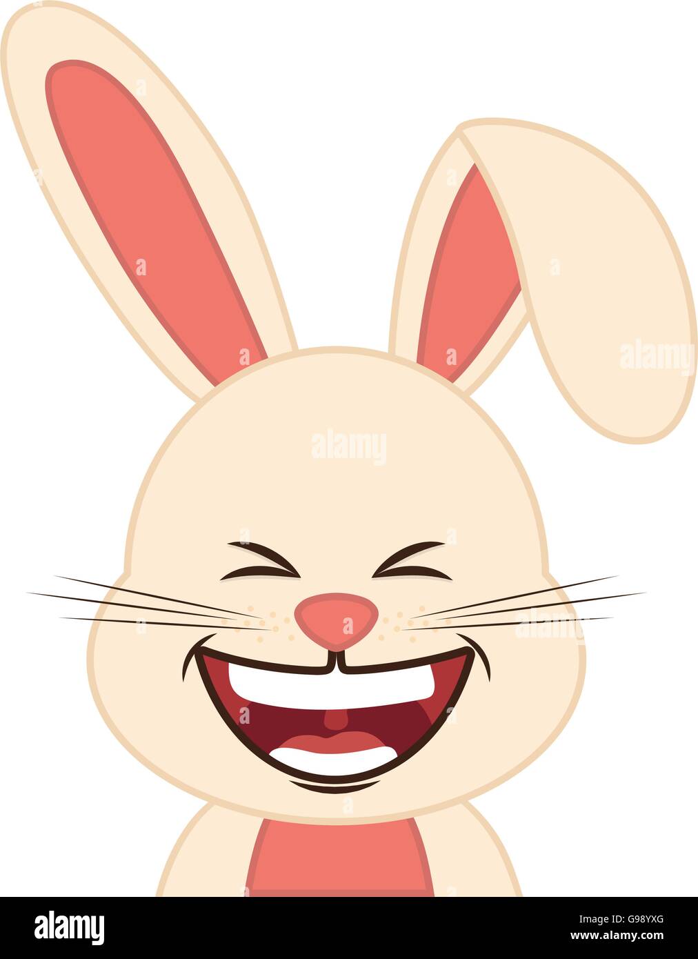 Rabbit icon. Cute animal design. Vector graphic Stock Vector Image ...