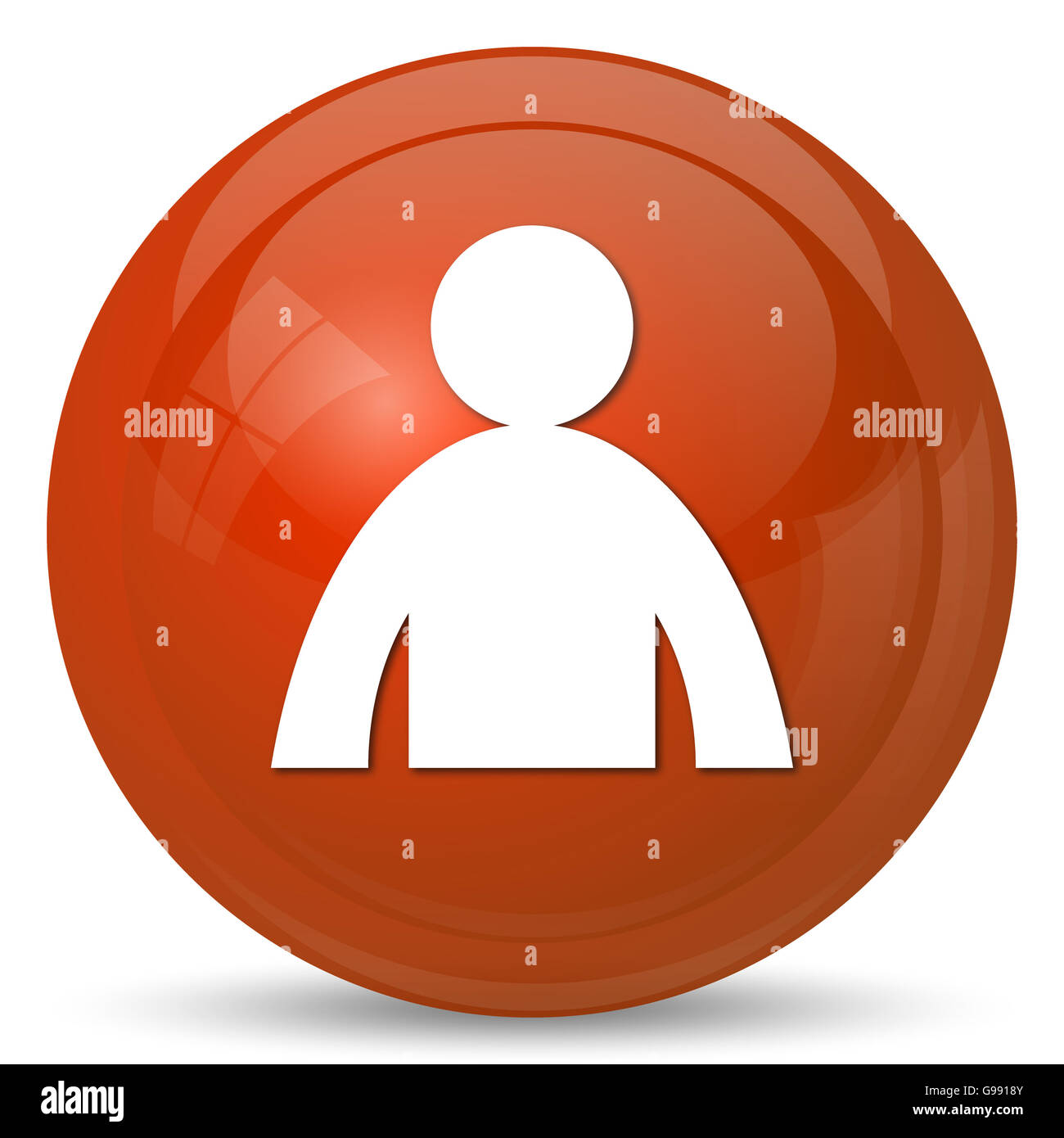 User profile icon. Internet button on white background Stock Photo - Alamy