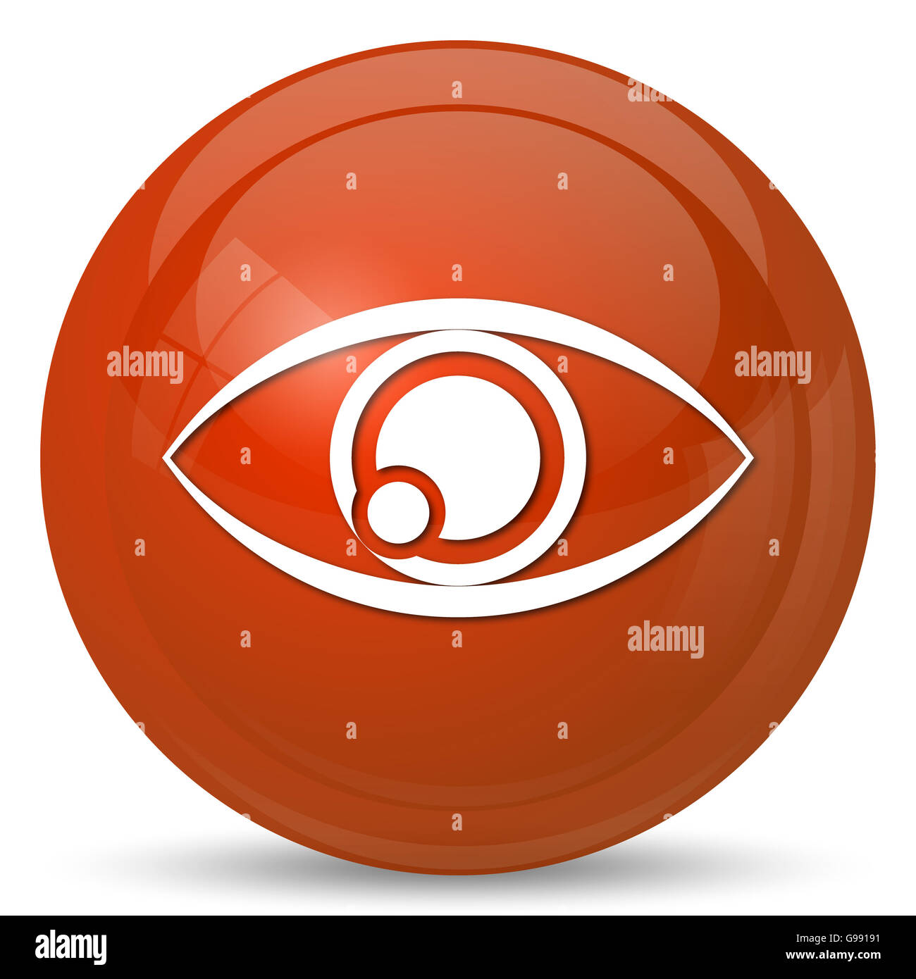 Eye icon. Internet button on white background Stock Photo - Alamy