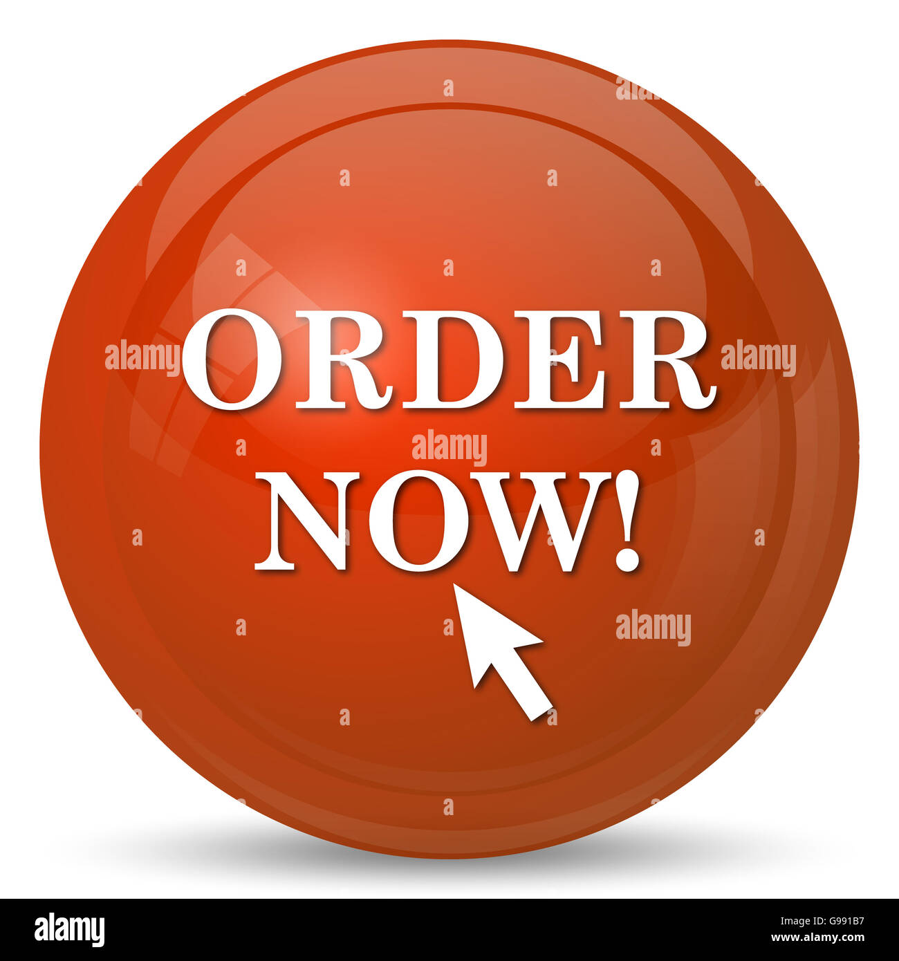 Order now icon. Internet button on white background Stock Photo - Alamy
