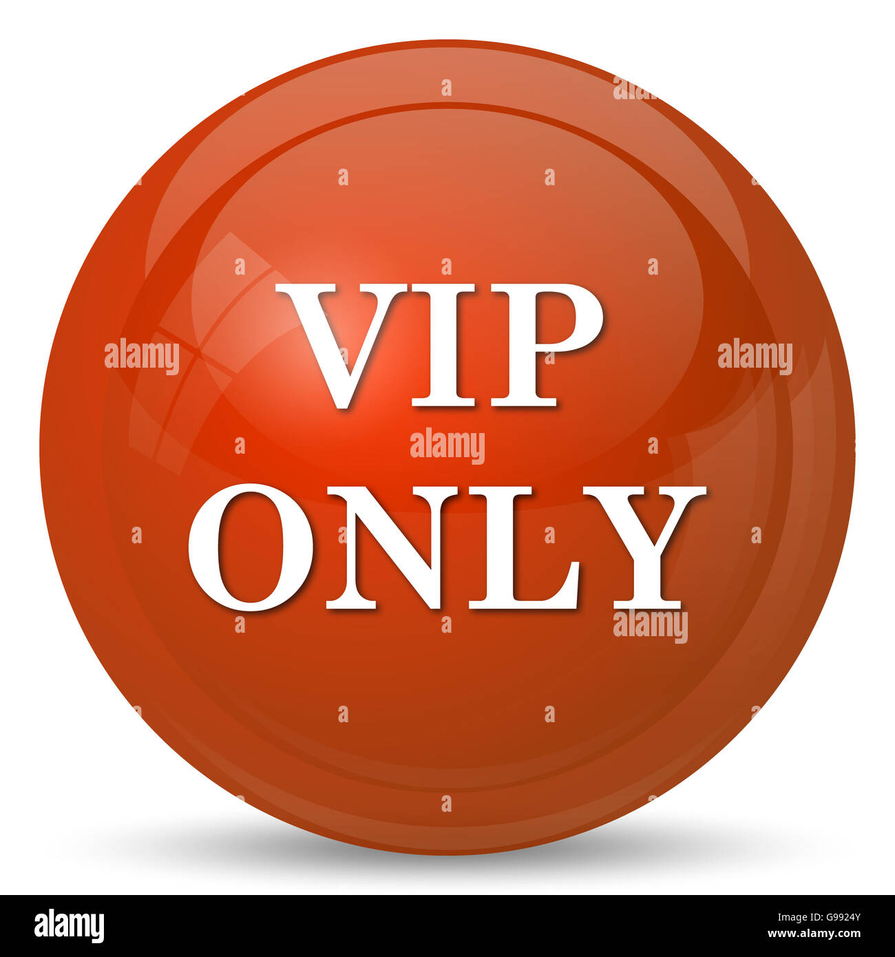 VIP only icon. Internet button on white background Stock Photo - Alamy