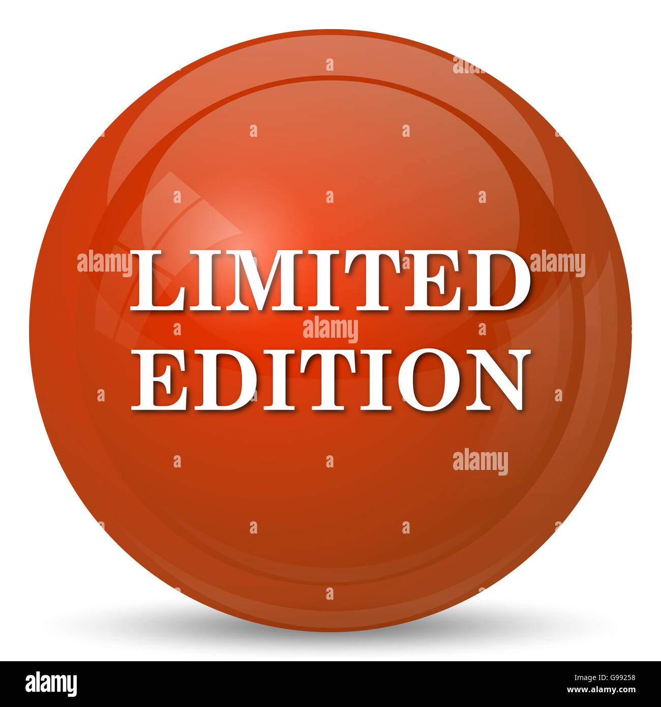 Limited edition icon. Internet button on white background Stock Photo ...