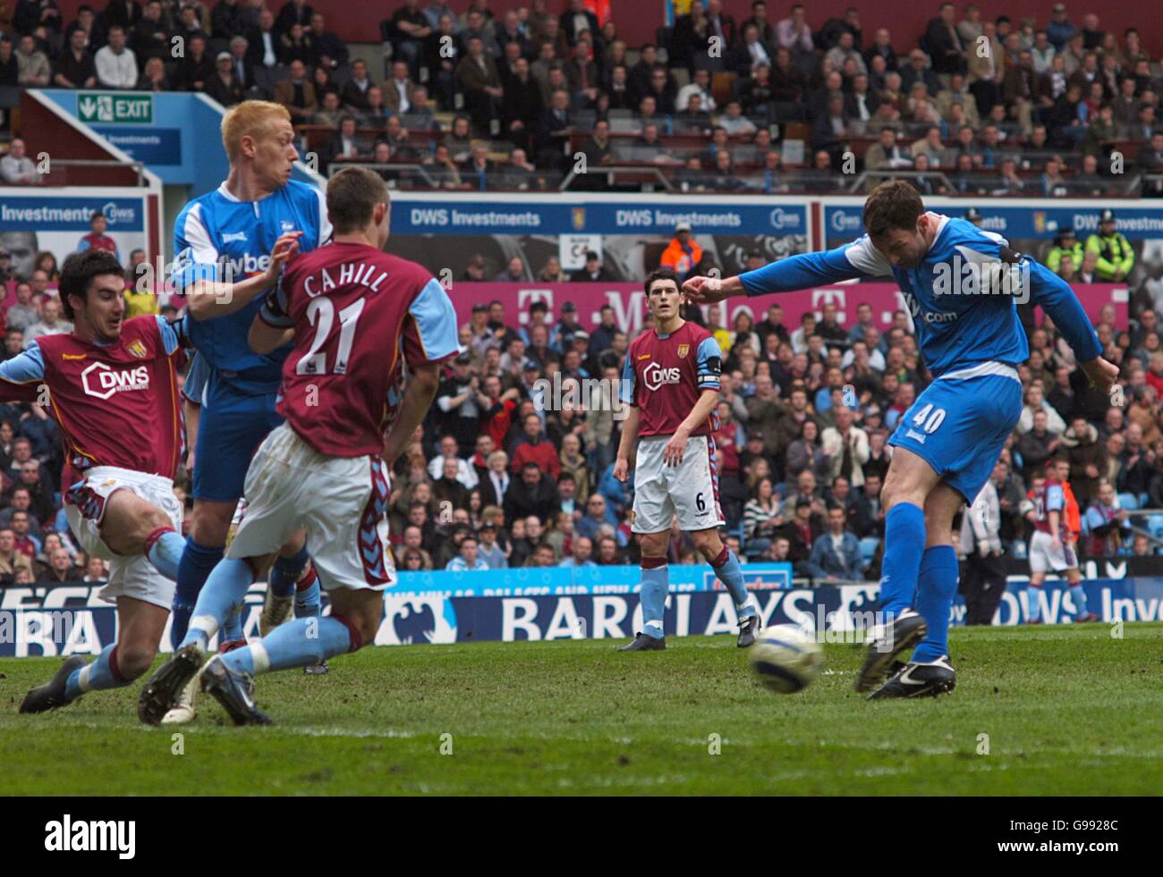 Birmingham City's Chris Sutton scores the equalising goal Stock Photo ...