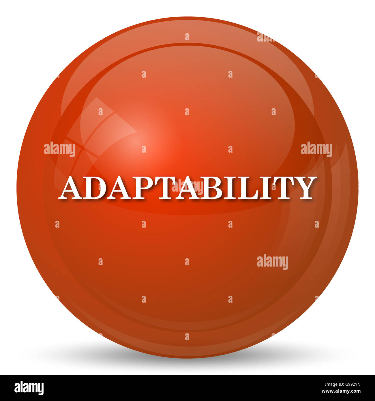 Adaptability icon. Internet button on white background Stock Photo - Alamy