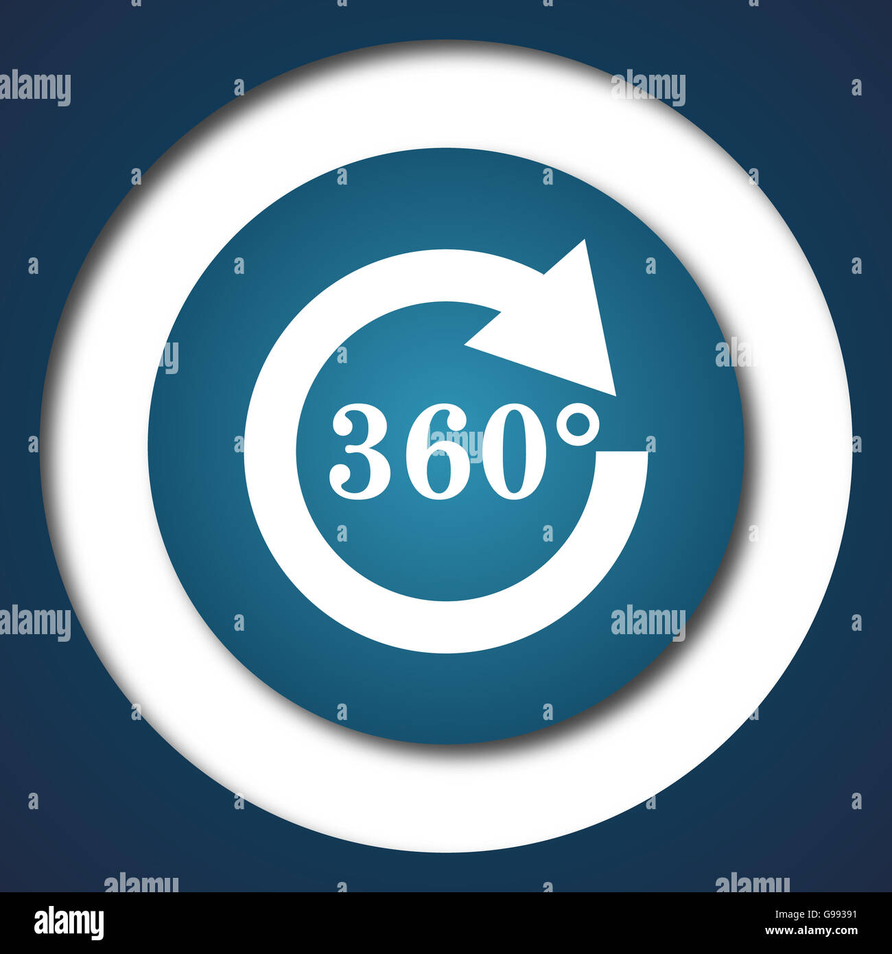 Reload 360 icon. Internet button on white background Stock Photo - Alamy