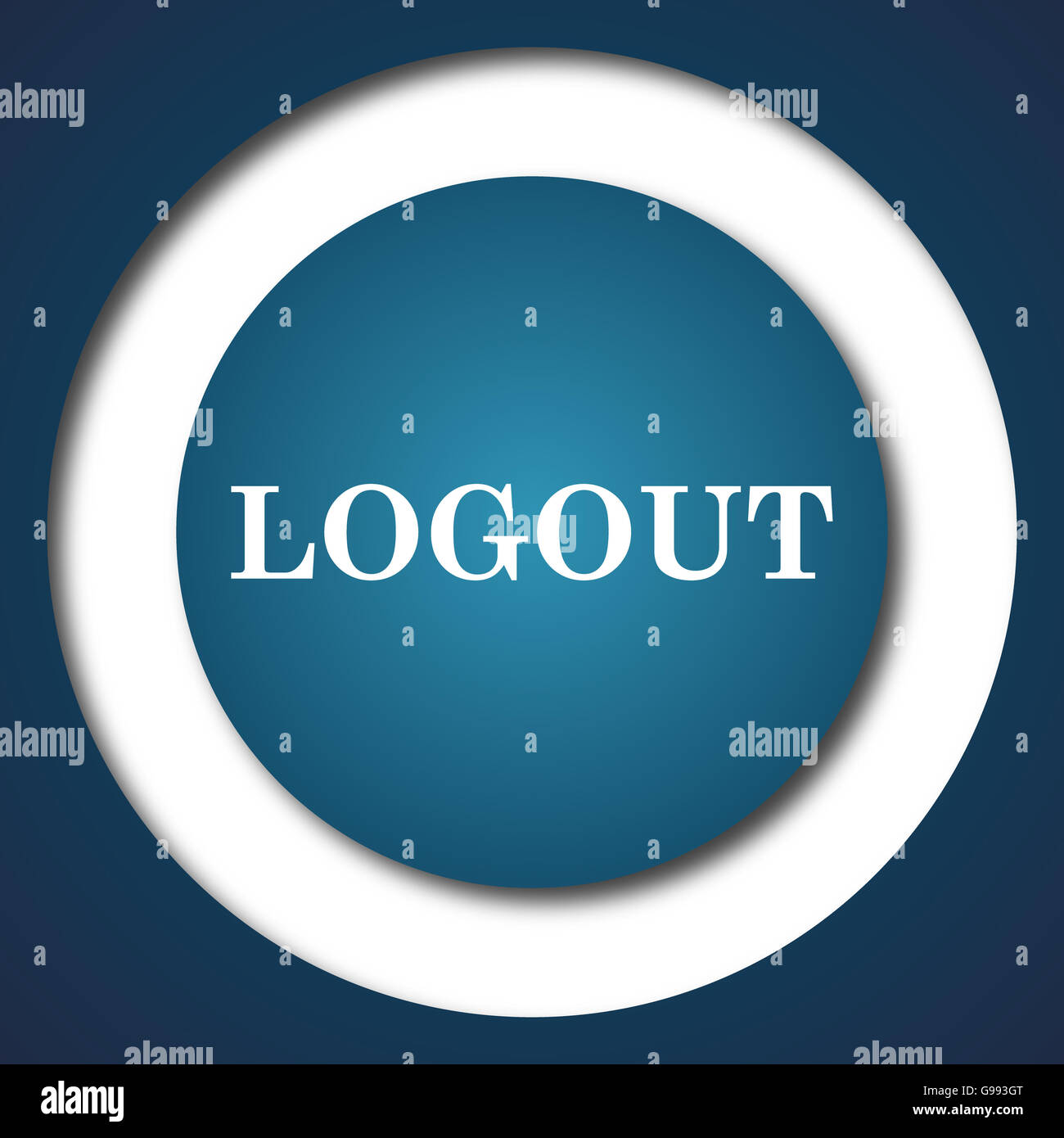 Logout icon. Internet button on white background Stock Photo - Alamy