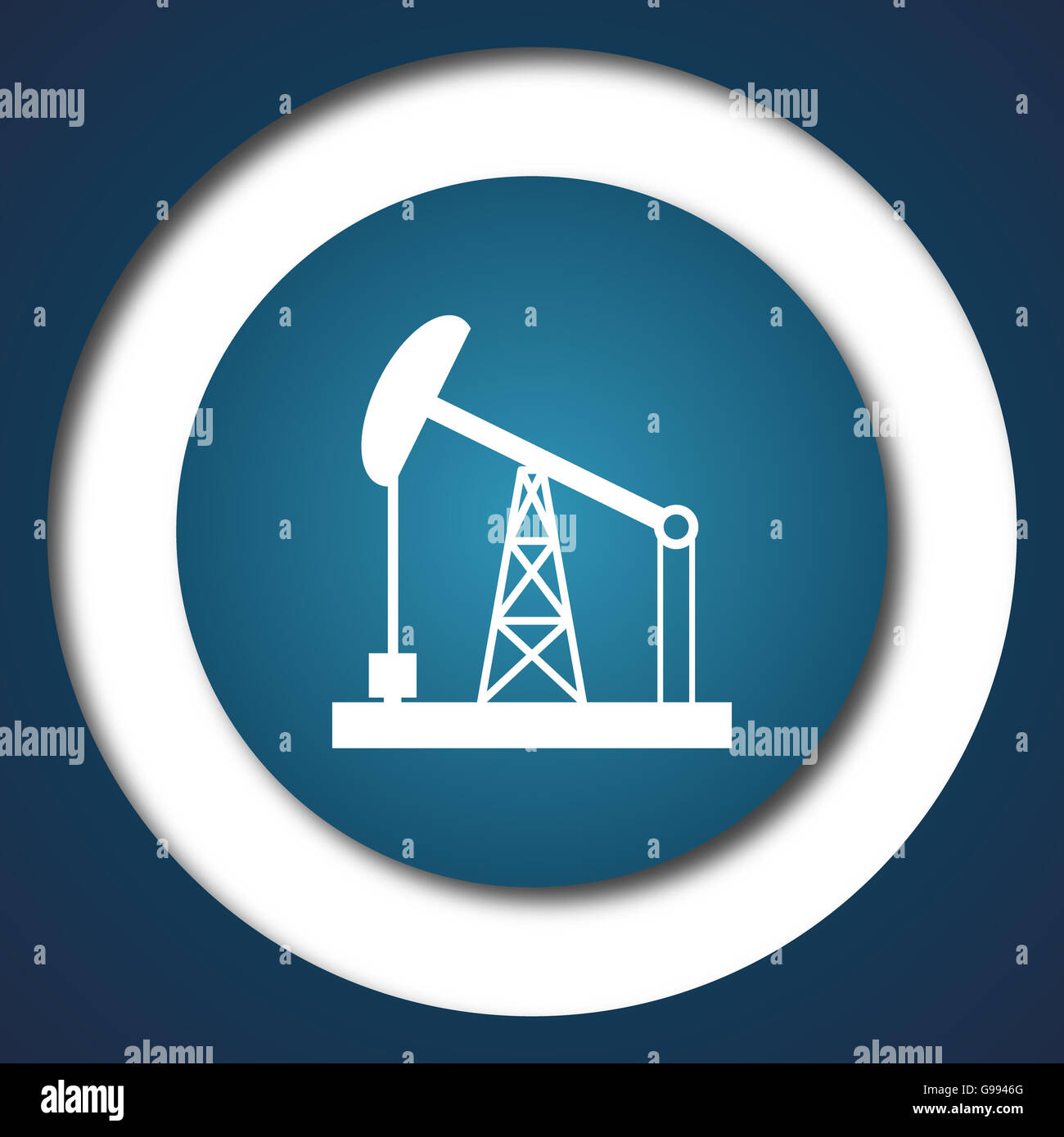 Oil pump icon. Internet button on white background Stock Photo - Alamy