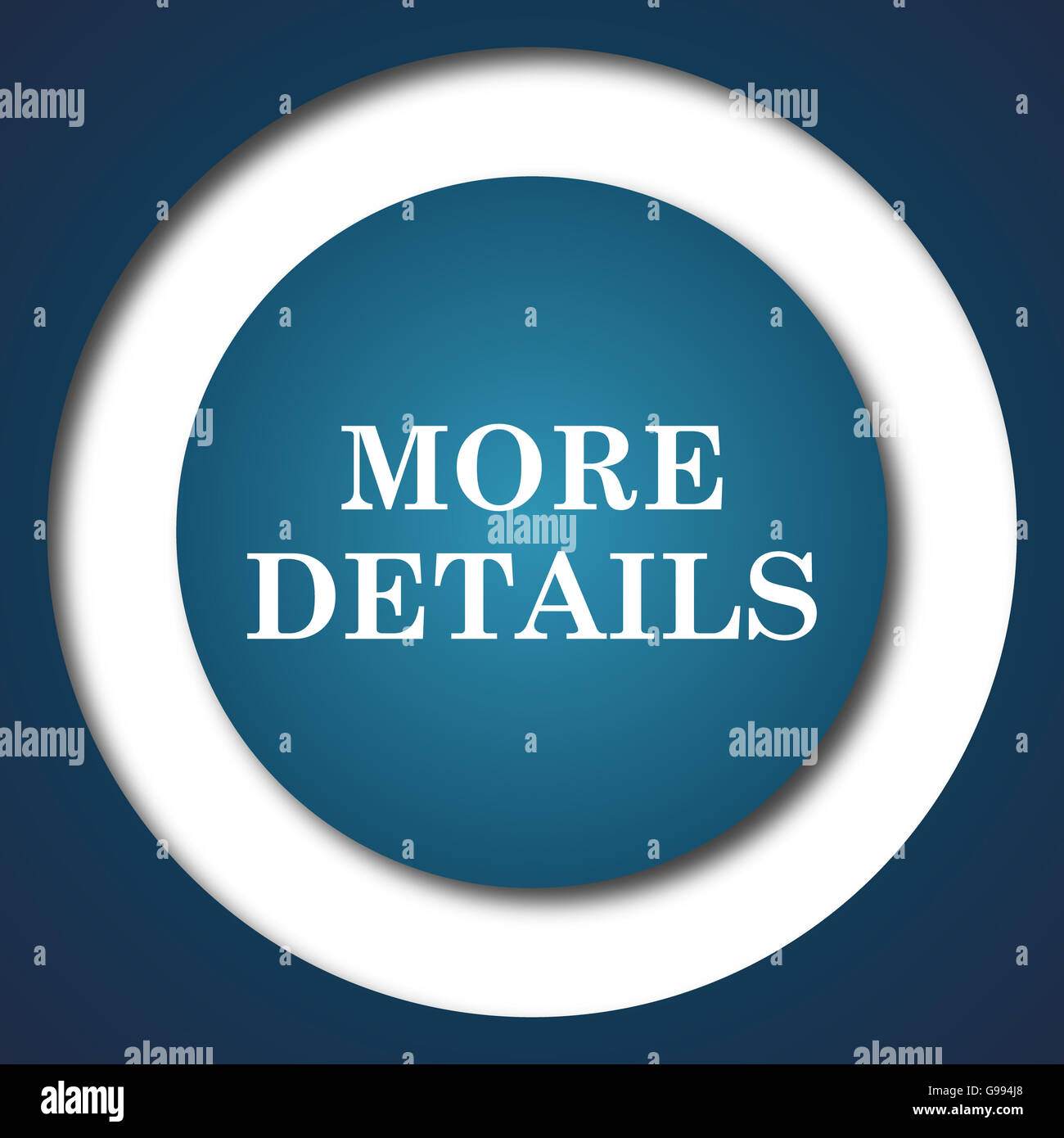 More details icon. Internet button on white background Stock Photo - Alamy