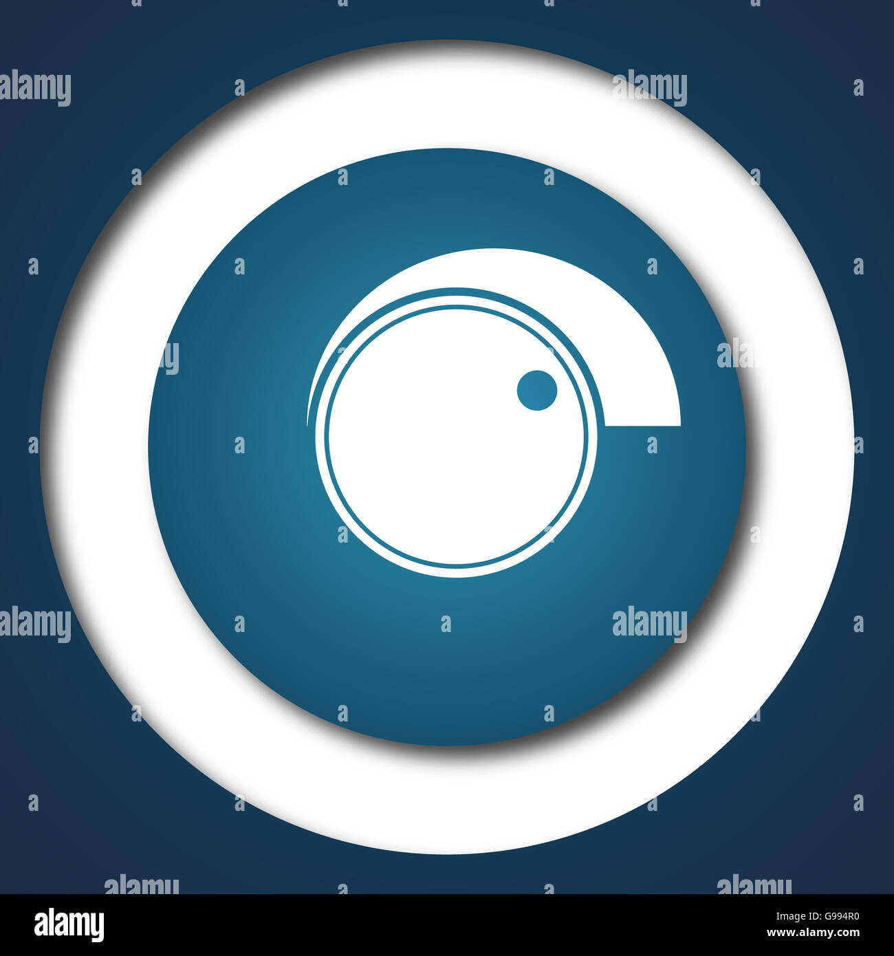 Volume control icon. Internet button on white background Stock Photo ...