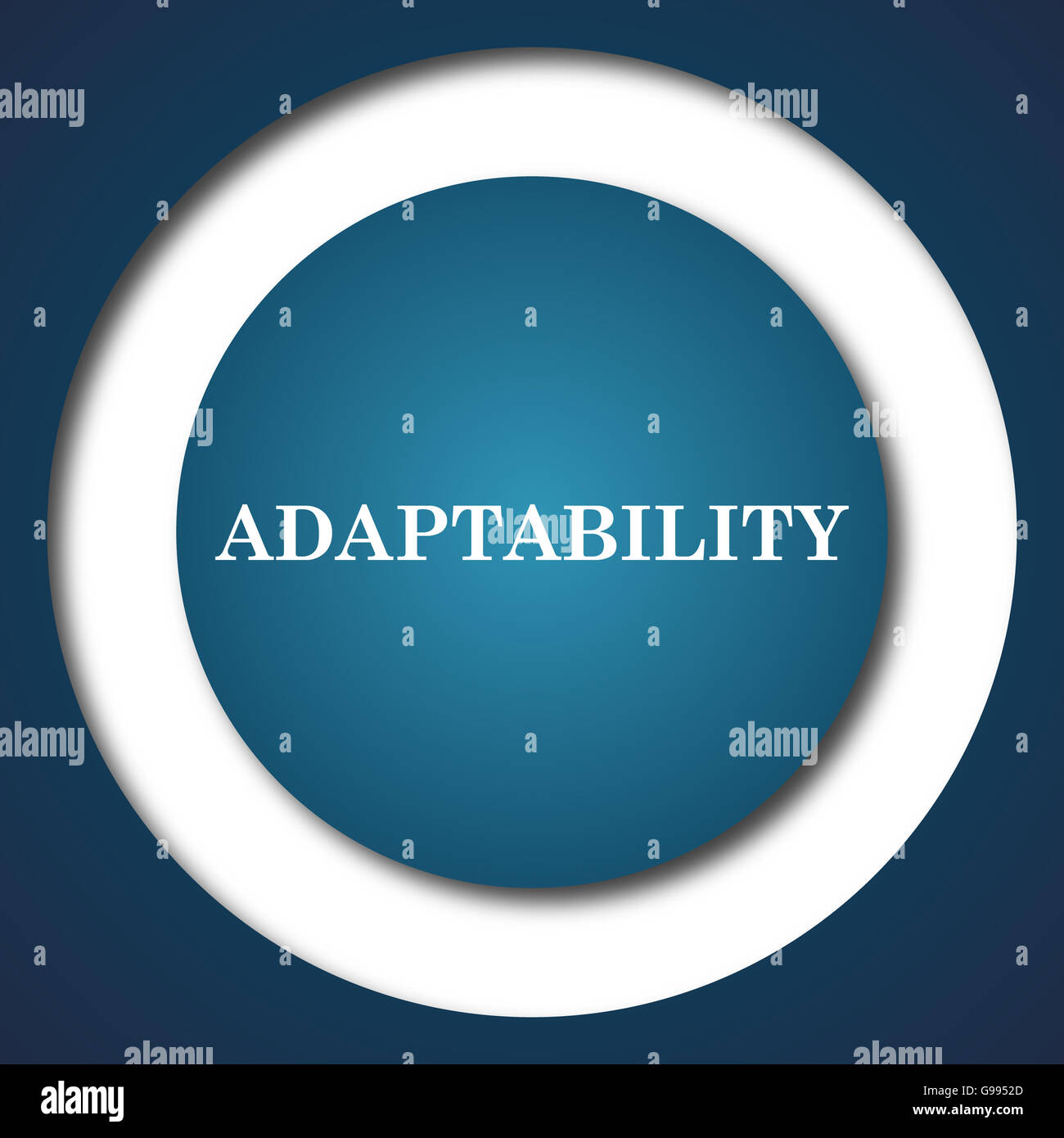 Adaptability icon. Internet button on white background Stock Photo - Alamy