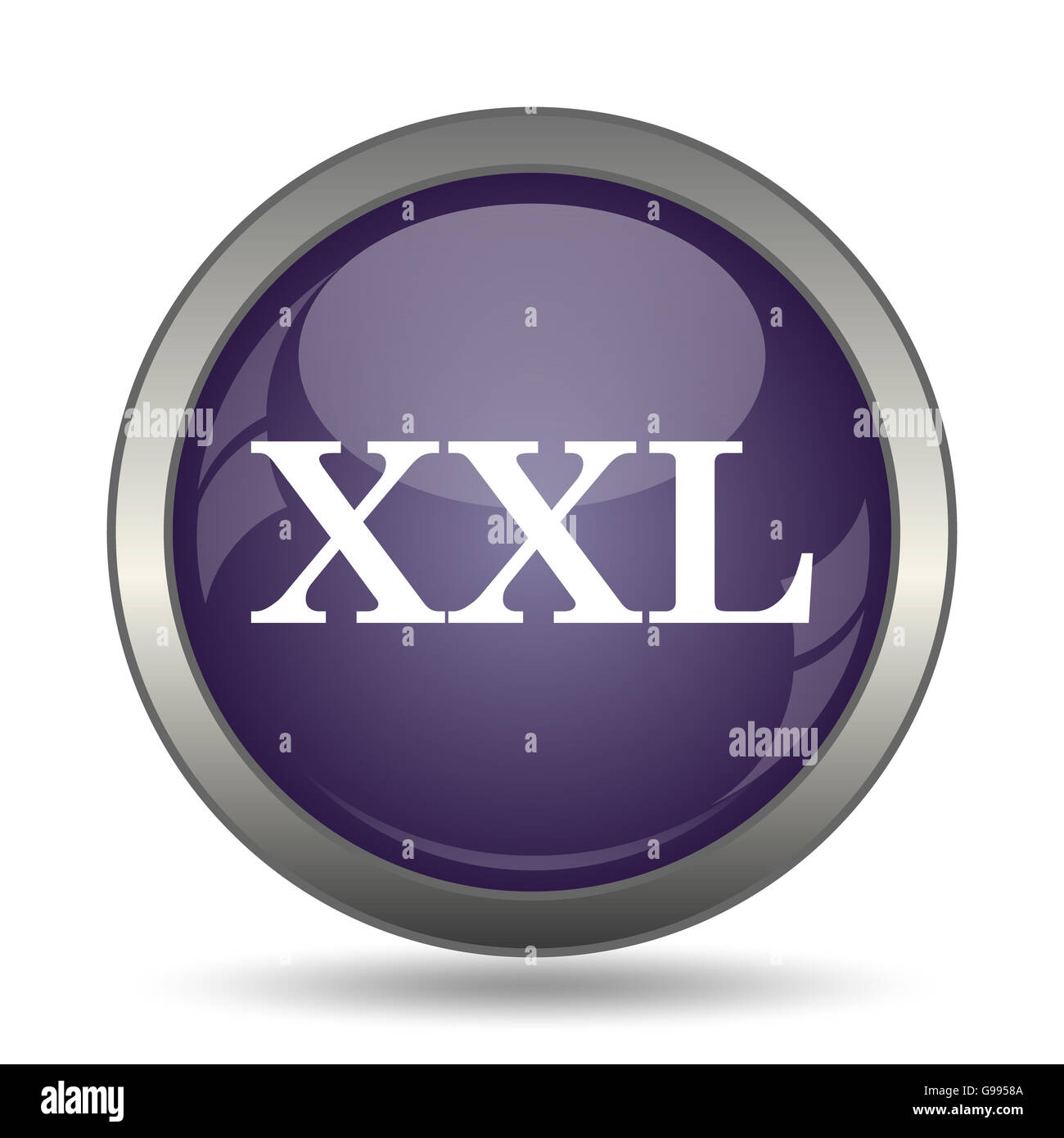 XXL icon. Internet button on white background Stock Photo - Alamy