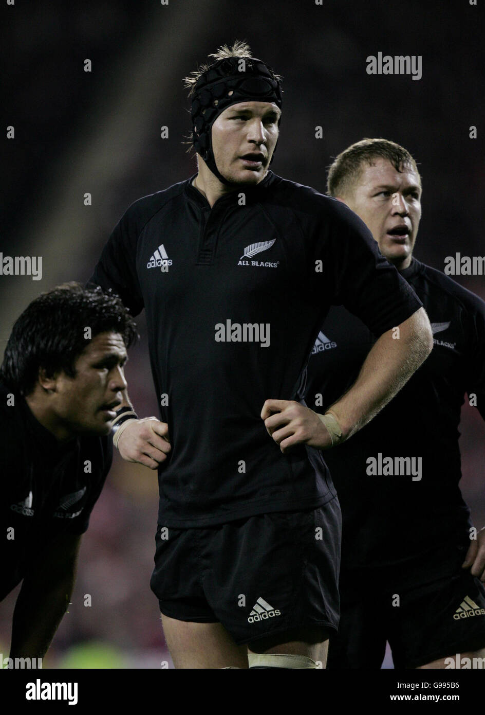New Zealand's Ali Williams in action during the Ireland v New Zealand ...