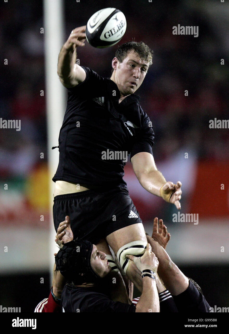 New Zealand's Chris Jack in action during the New Zealnd v British ...