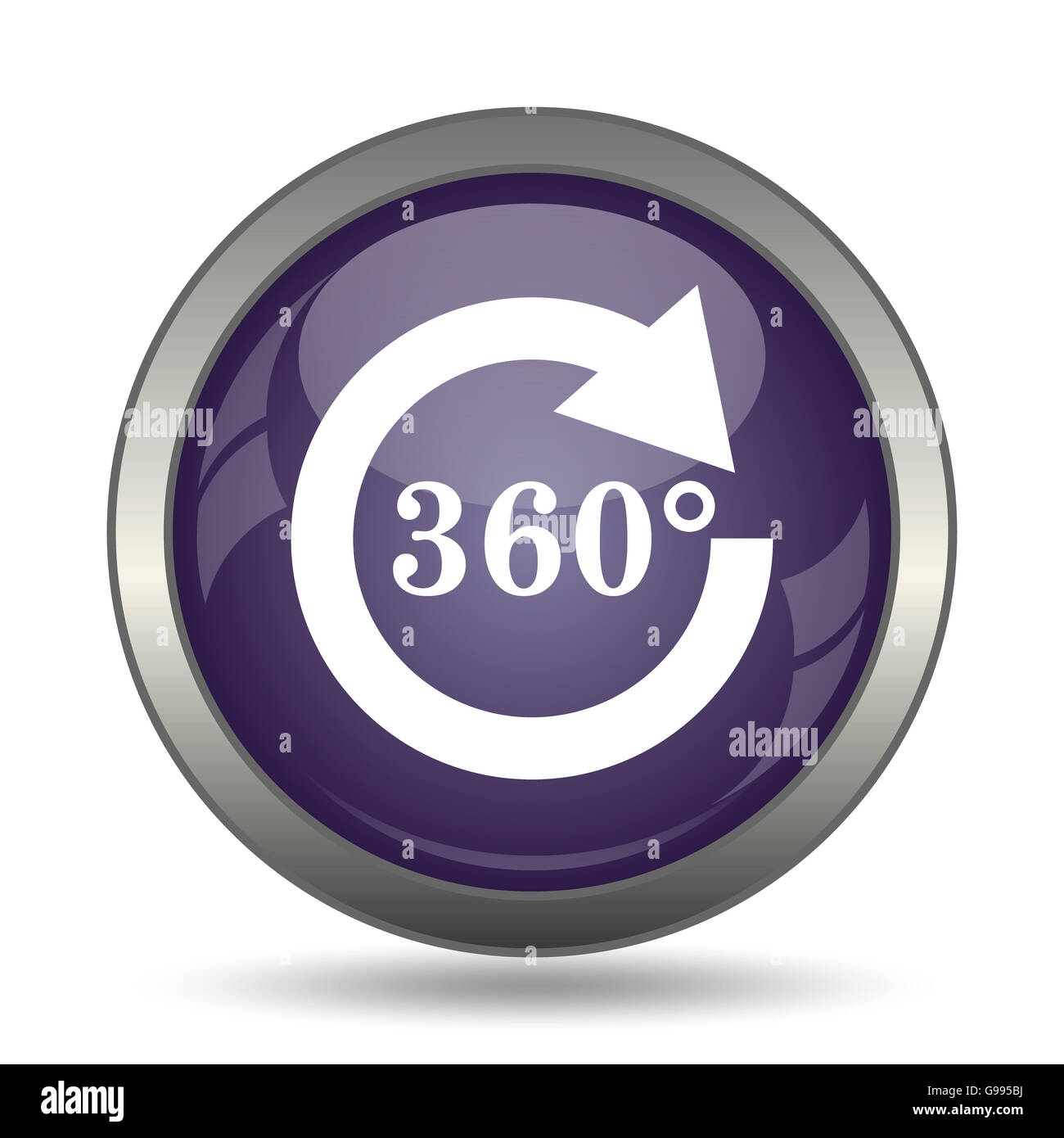Reload 360 icon. Internet button on white background Stock Photo - Alamy