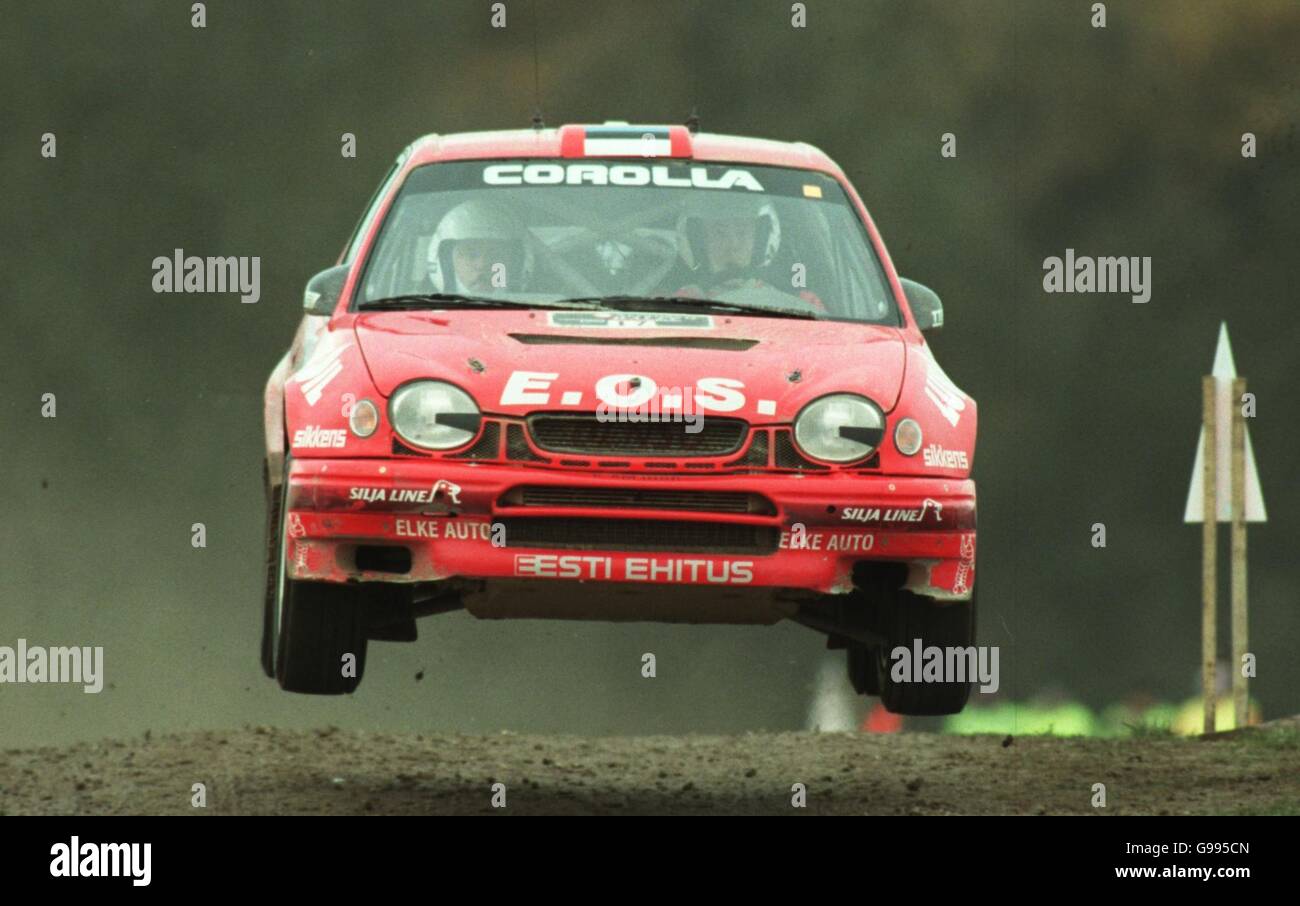 Markko martin takes a jump at blenheim palace hi-res stock photography ...