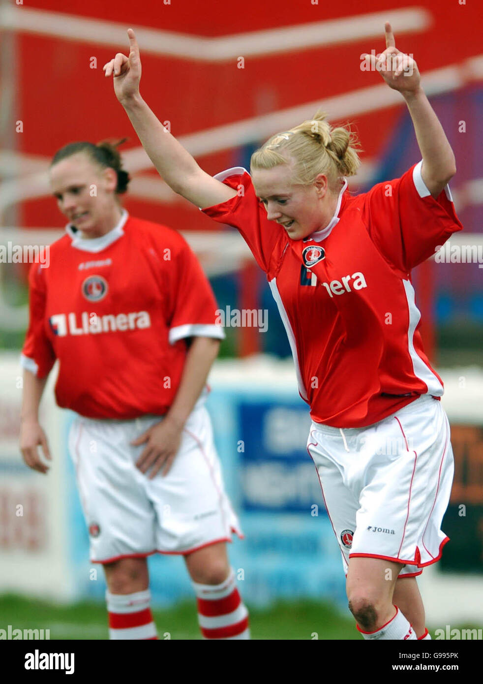 Charlton Athletic's Sarah Snare celebrates scoring against Chelsea ...
