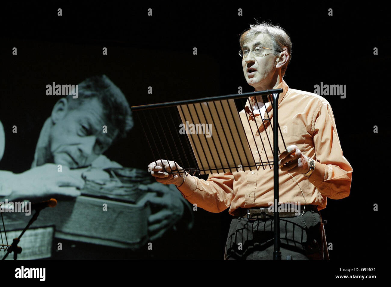 Barry McGovern performs excerpts from Samuel Beckett's works during a ...