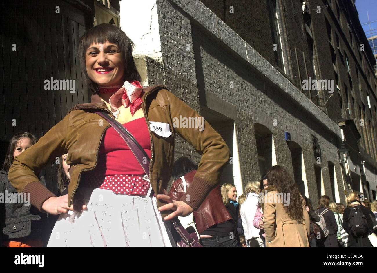 Emily Barnett-Salter from London queues for her chance to audition for ...