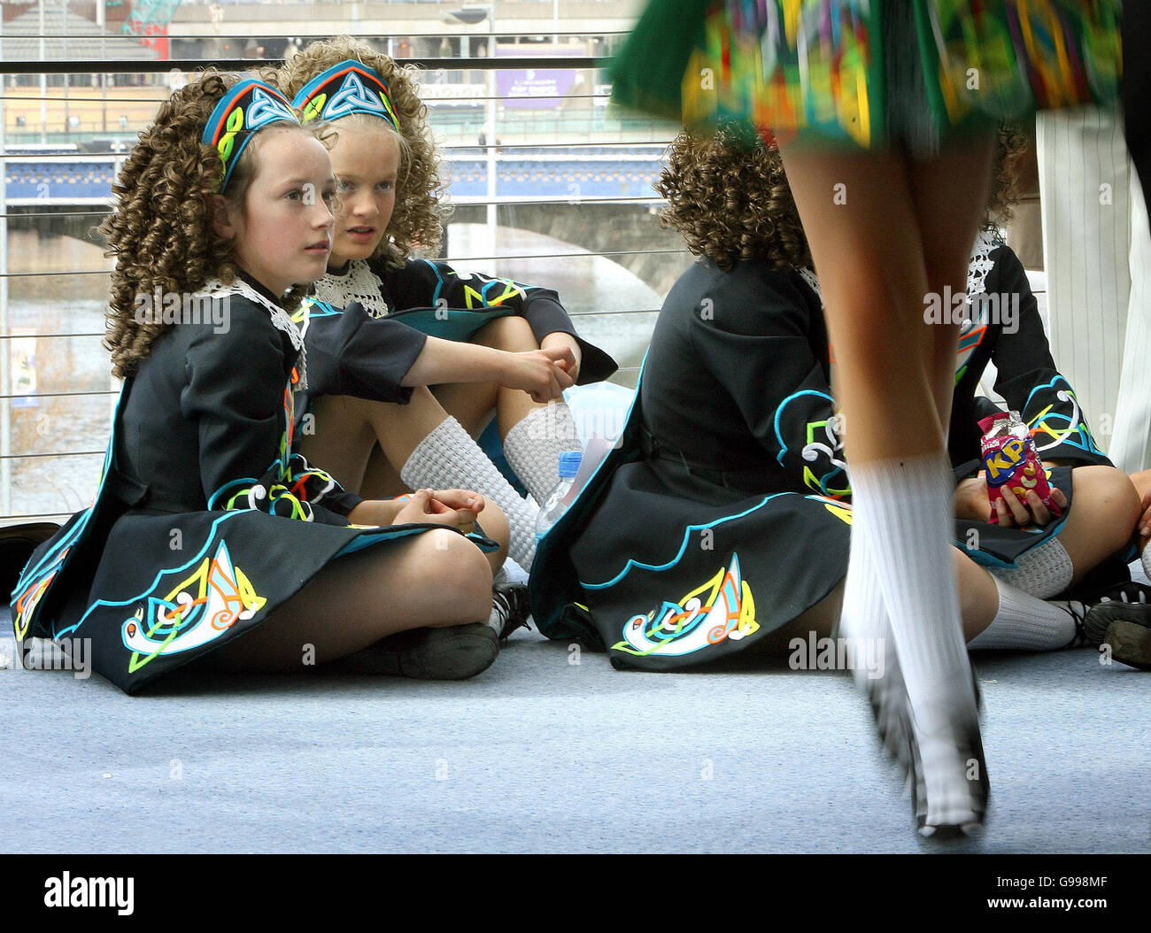 Irish Dancers during practice at the Waterfront Hall in Belfast ahead ...
