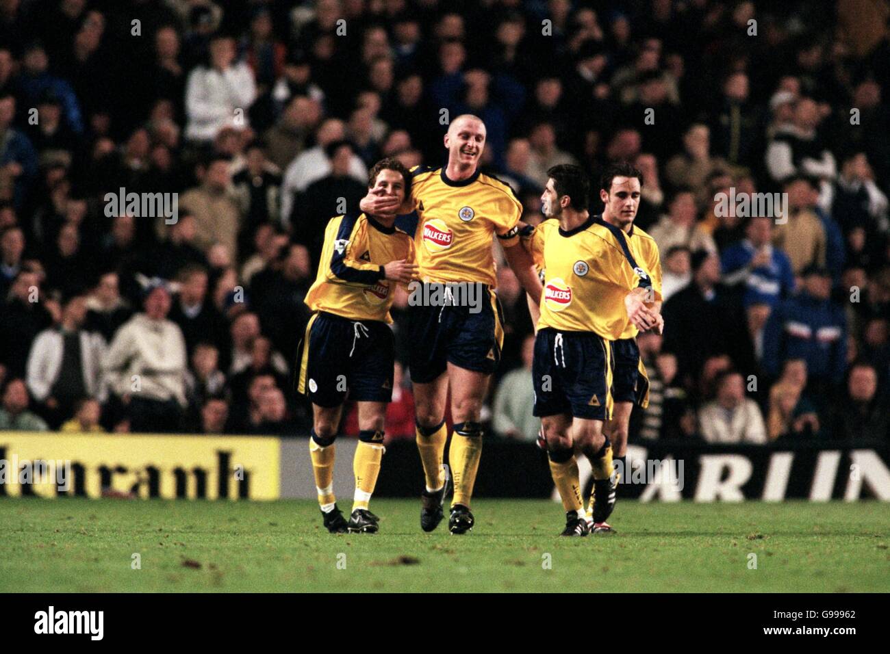Leicesters matt elliott celebrates his goal hi-res stock photography ...